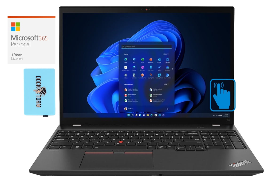 Lenovo ThinkPad T16 Gen 1 Home/Business Laptop (Intel i7-1270P 12-Core ...