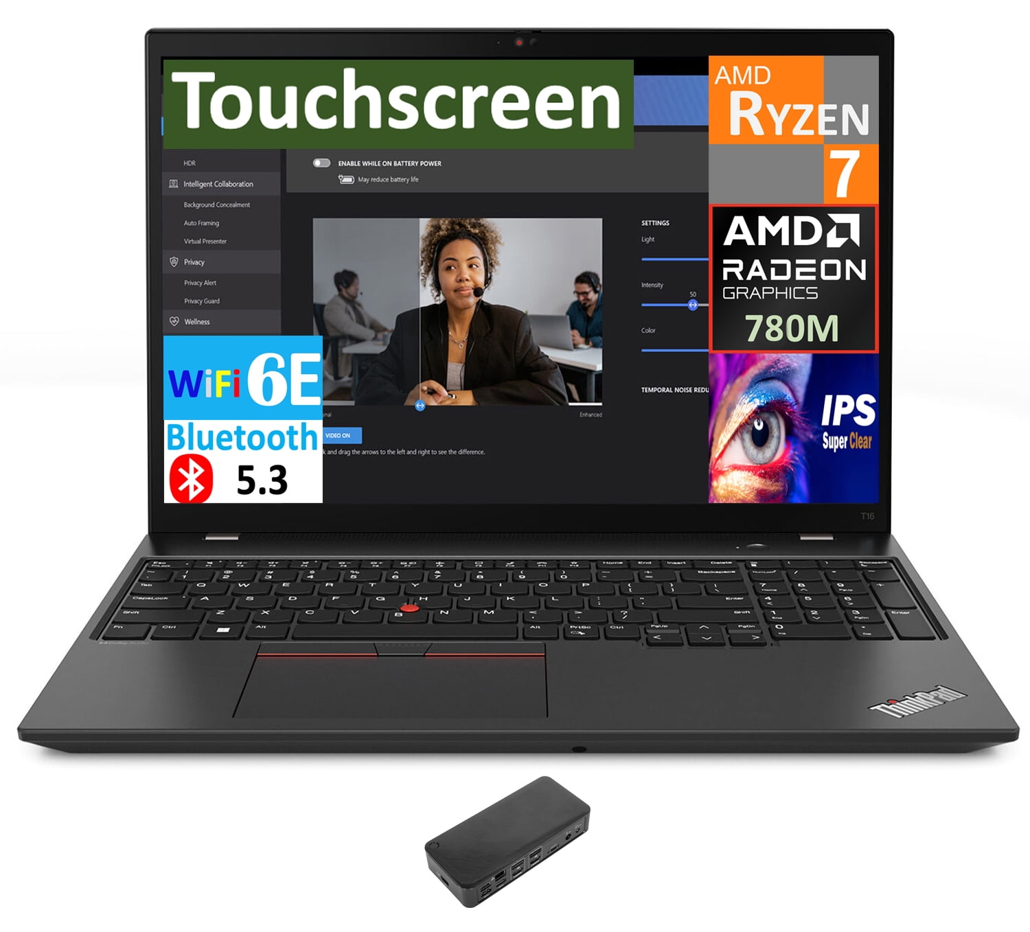 Lenovo ThinkPad T16 Gen 2 Business Laptop 16.0in Touchscreen IPS WUXGA ...