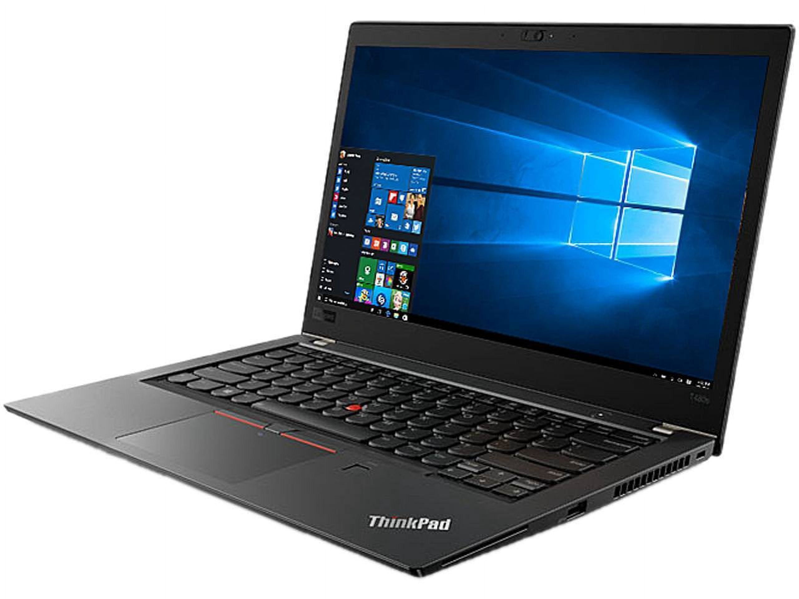 Lenovo ThinkPad T480s Windows 10 Pro Laptop - Intel Core i7-8650U, 8GB ...