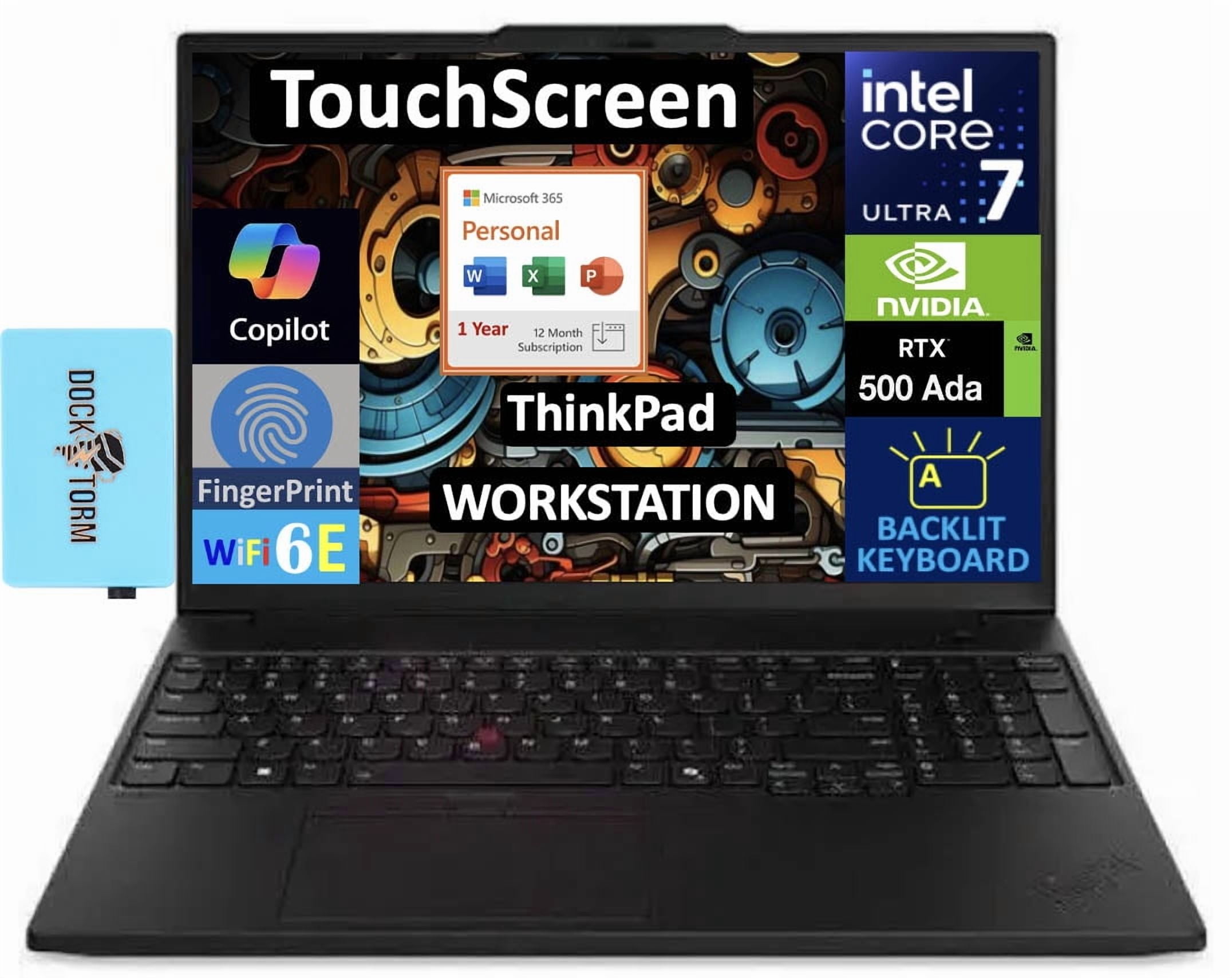 Lenovo ThinkPad Workstation Laptop 16.0in Touchscreen LCD WUXGA Display ...