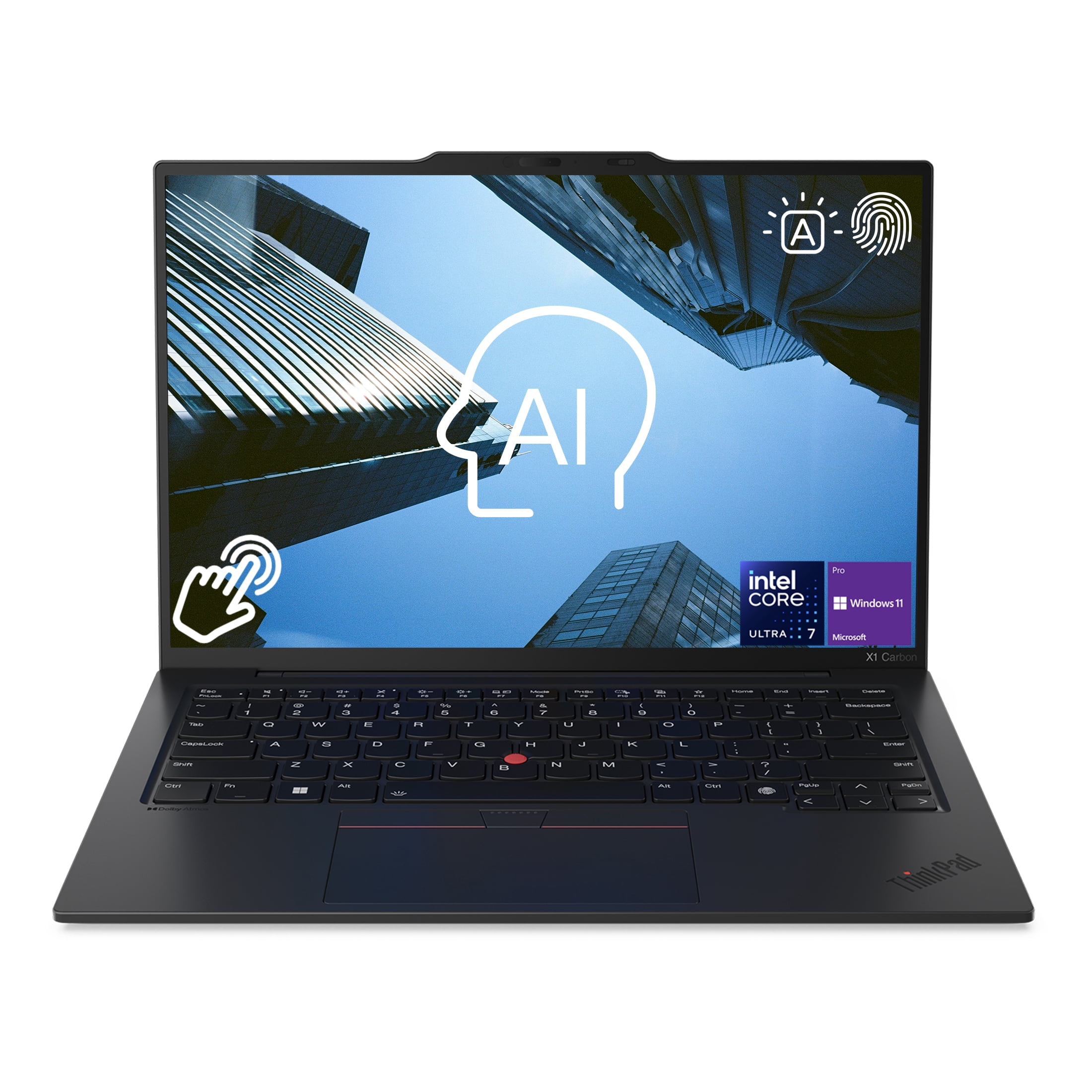 Lenovo ThinkPad X1 Carbon Business AI Laptop, 14" FHD+ Touchscreen ...