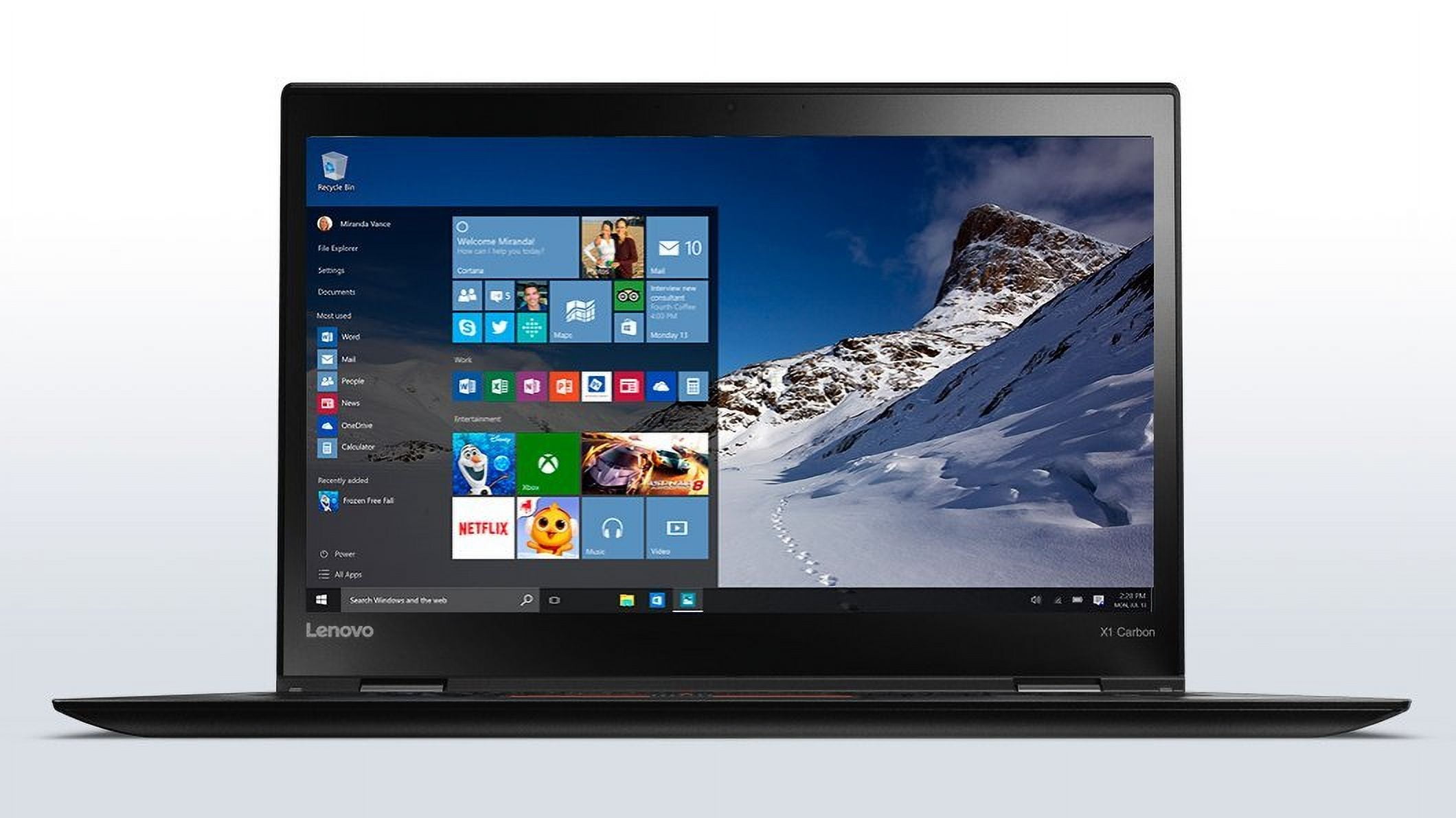 Lenovo ThinkPad X1 Carbon Business Ultrabook - Windows 10 Pro - Intel ...