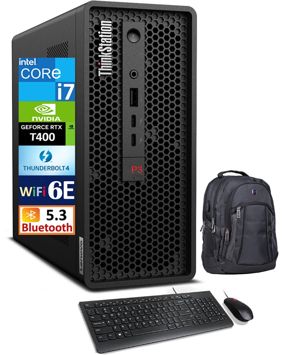 Lenovo ThinkStation P3 Ultra Small Form Factor Workstation Mini Desktop (Intel i7-13700, NVIDIA ...