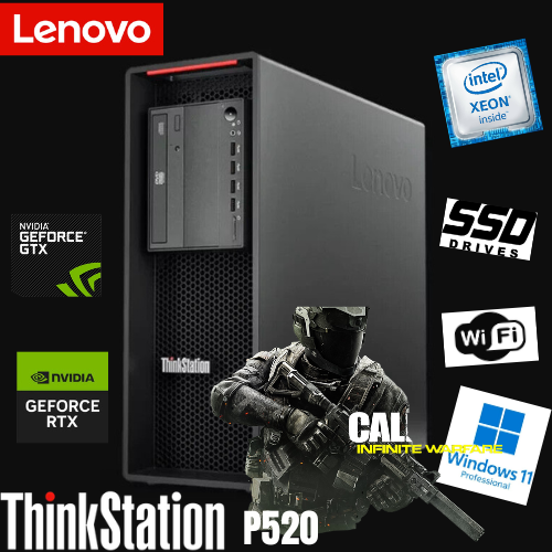 Lenovo ThinkStation P520 Intel Xeon W-2135 32GB DDR4 RAM 512GB SSD RTX ...