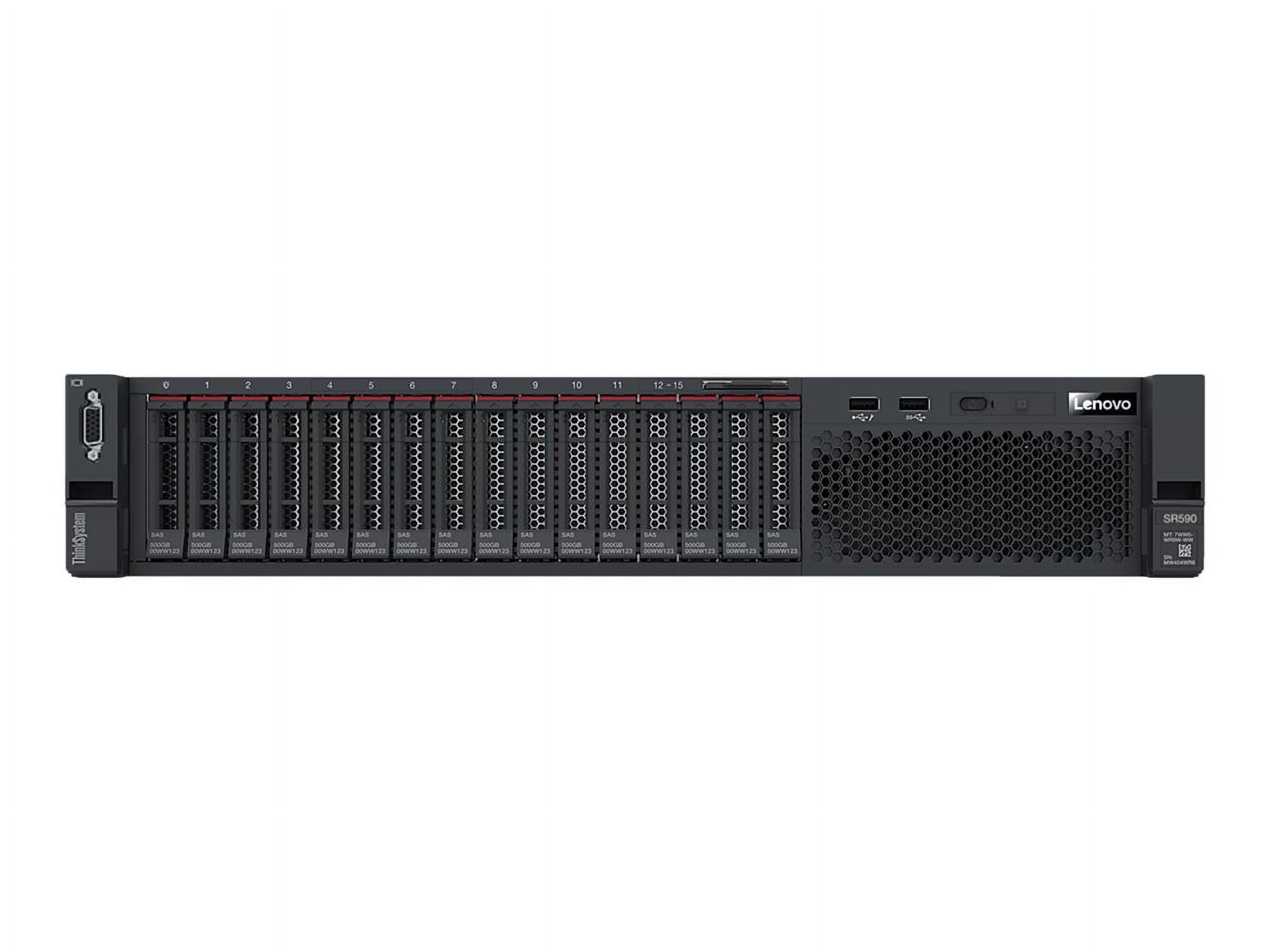 Lenovo ThinkSystem SR590 7X99 - Server - rack-mountable 2U - 2-way - 1 ...