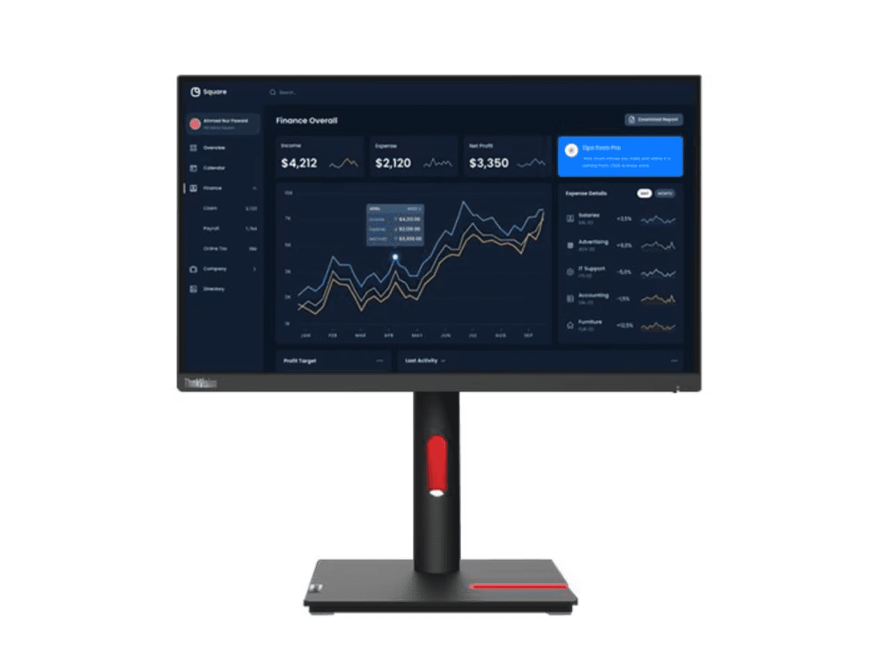 Lenovo ThinkVision 23" LED IPS Display Monitor - Full HD (1080p) 60Hz ...