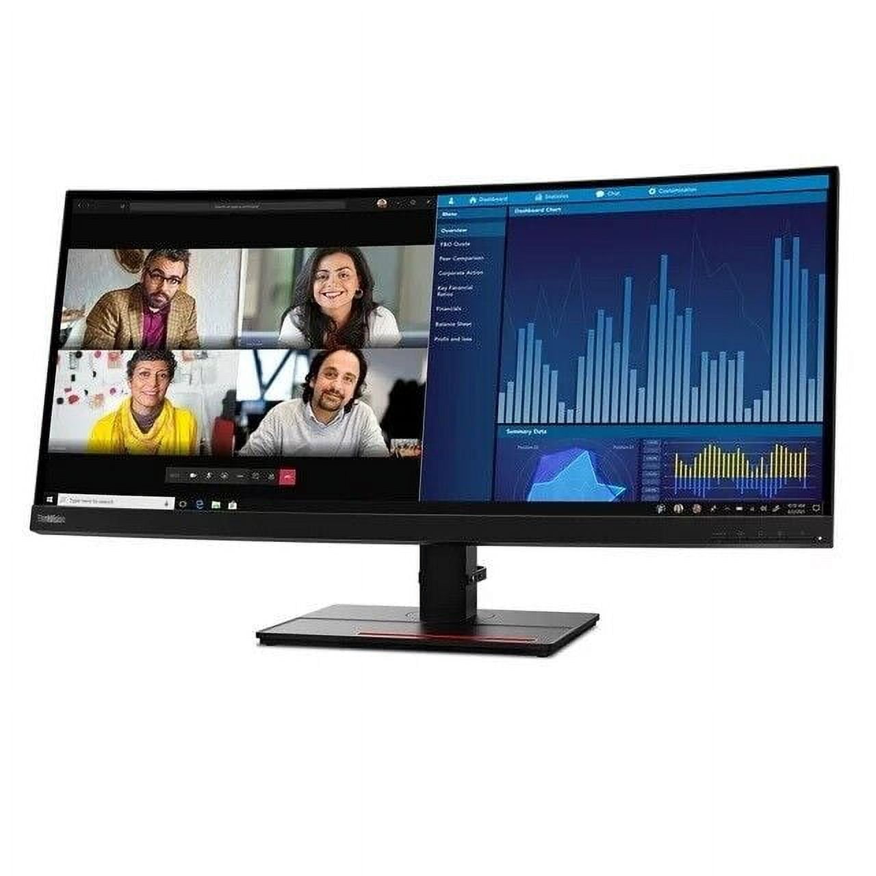Lenovo ThinkVision P34W - 34 inch Ultra-Wide Curved Monitor, 3440X1440 ...