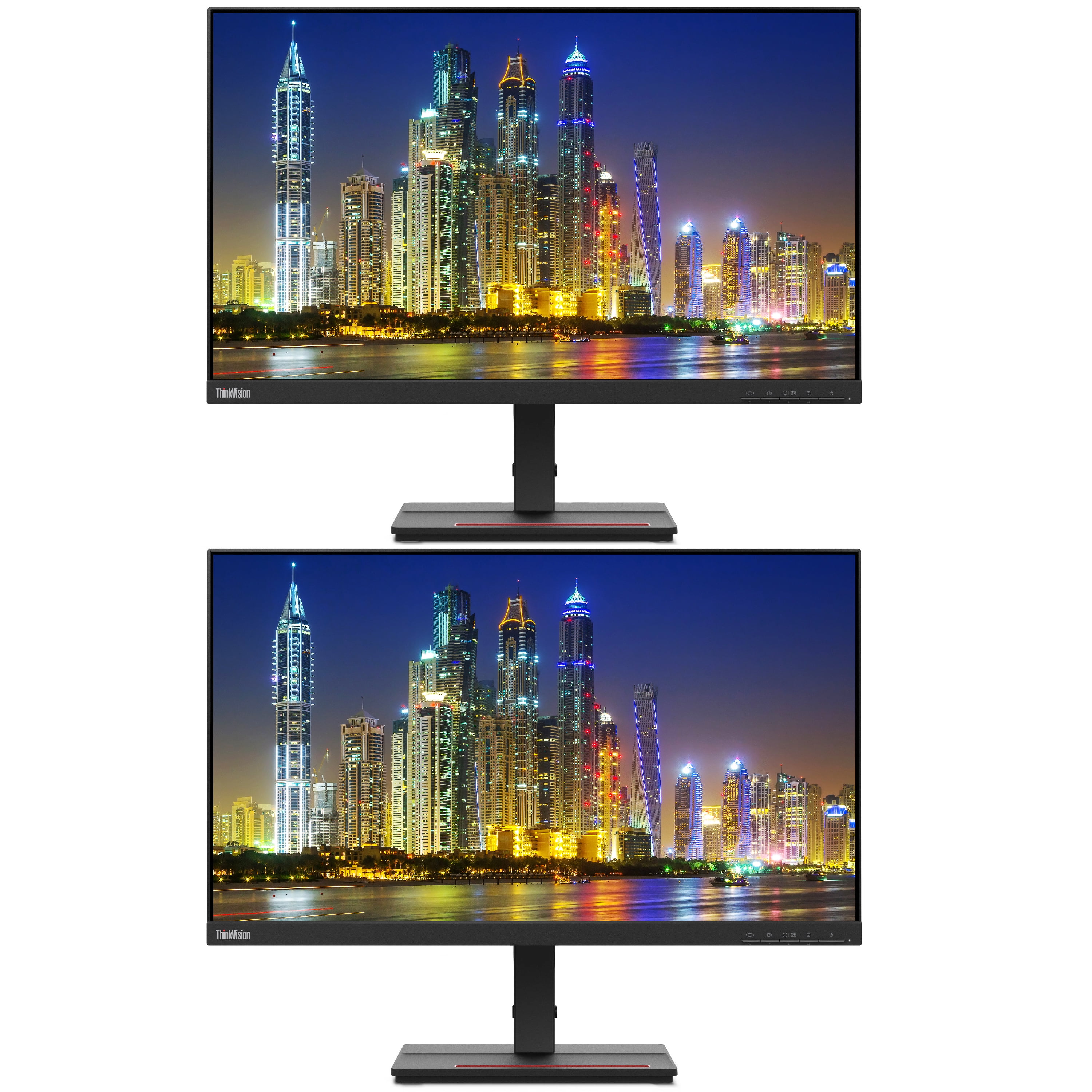 Lenovo ThinkVision S24e-20 23.8" Full HD WLED LCD Monitor 2-Pack Bundle ...
