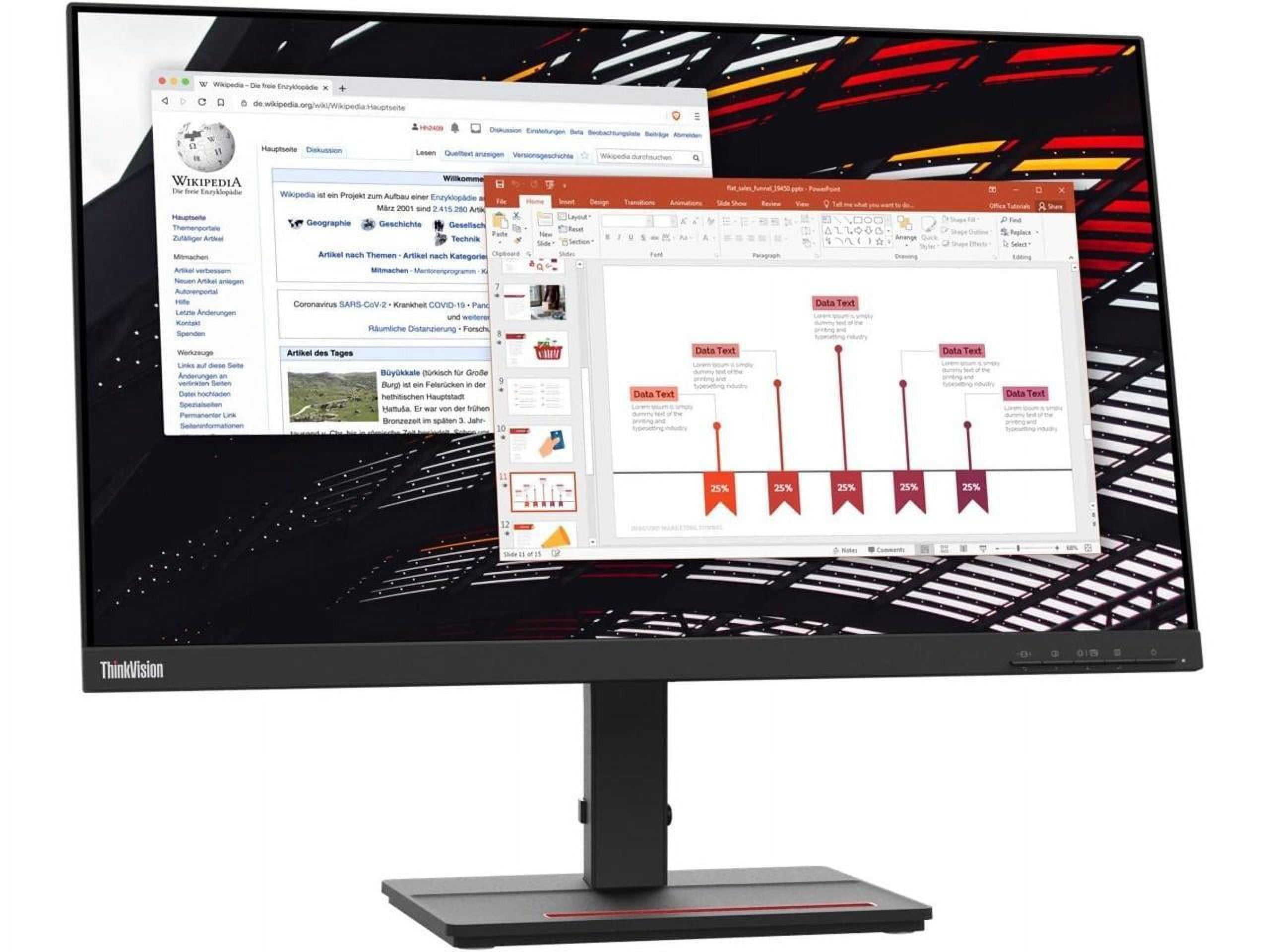 Lenovo ThinkVision S24e-20 24" (23.8" Viewable) Full HD 1920 x 1080 ...