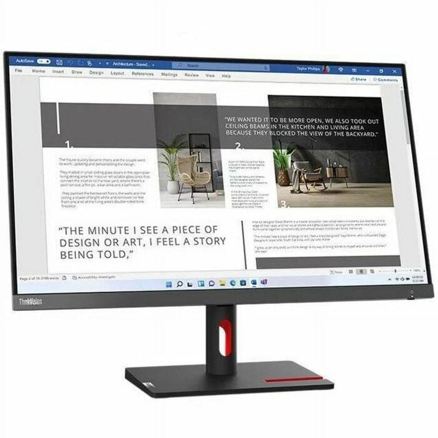 Lenovo ThinkVision S27i-30 27" FHD 1920x1080 100Hz 4ms LCD IPS Monitor ...