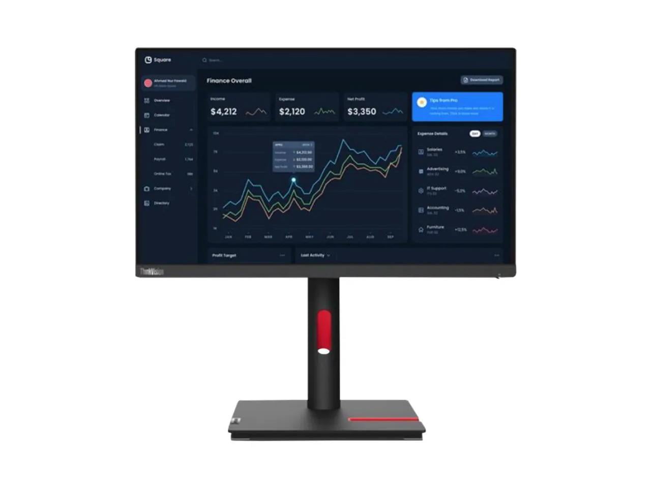 Lenovo ThinkVision T22i-30 21.5" LED Monitor, Full HD 1080p, 60Hz, Anti ...