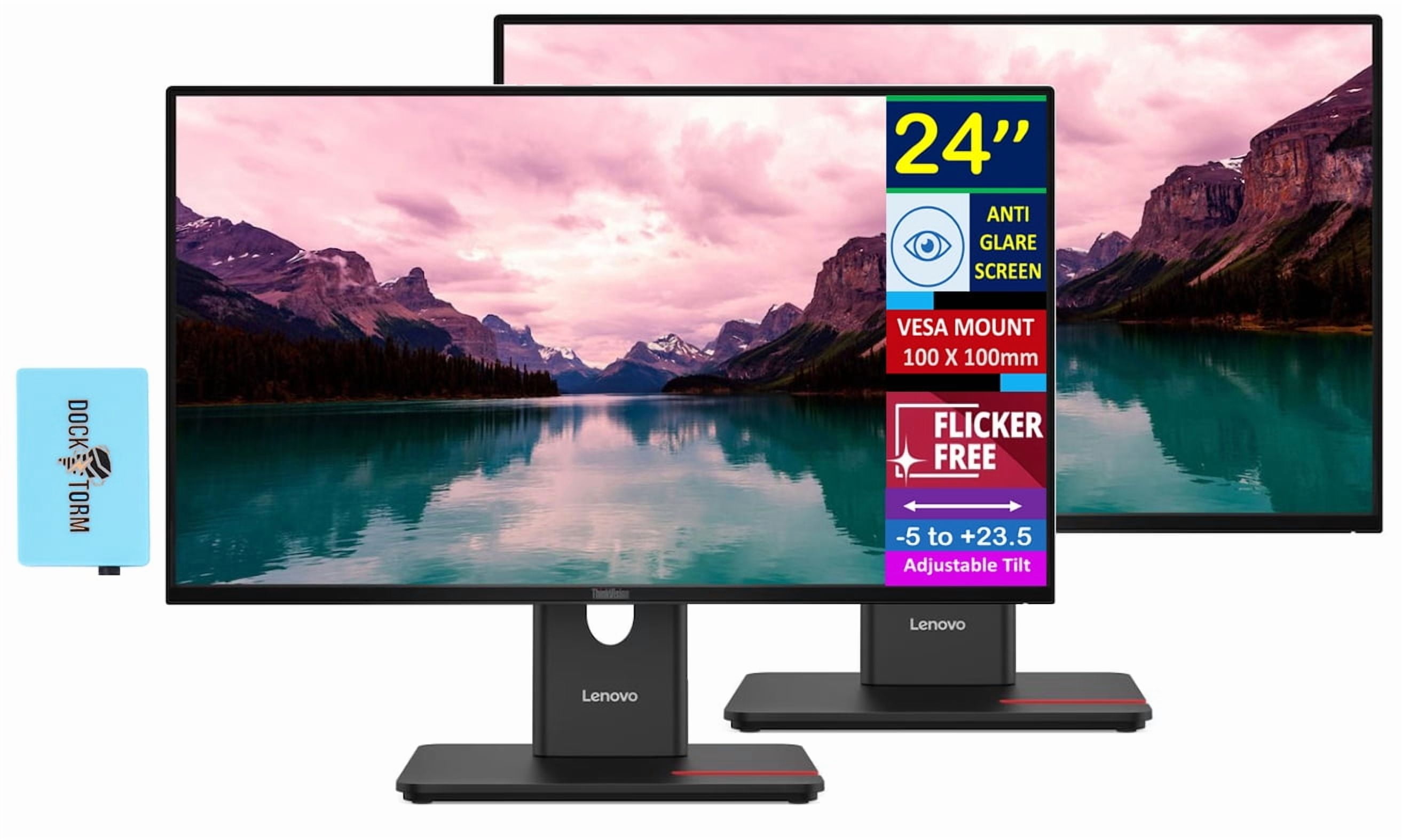 Lenovo ThinkVision T24-40 24" FHD IPS Monitor with 4ms Response Time ...