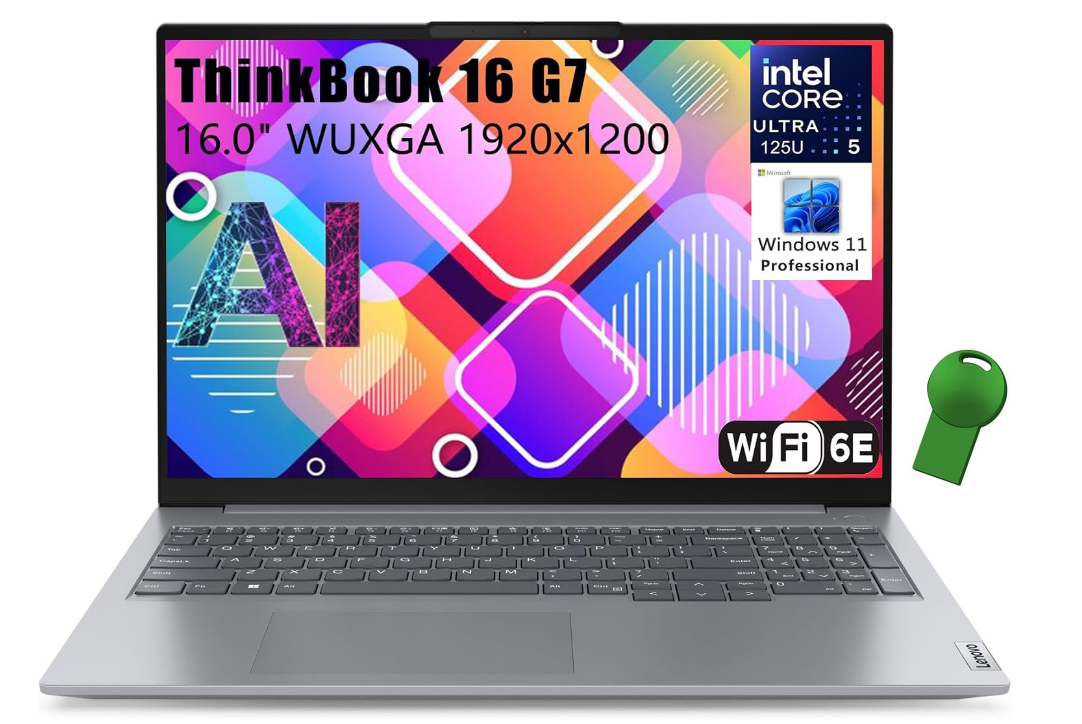 Lenovo Thinkbook 16 G7 Ultra 5 Premium Laptop Computer Intel 12-Core 16" FHD 64GB DDR5 RAM, 1TB ...