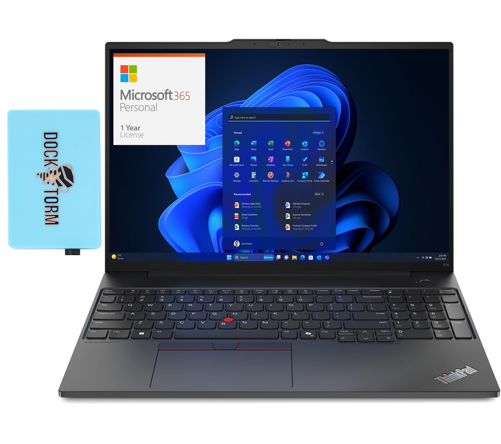 Lenovo Thinkpad E16 Gen 2 Home & Business Laptop (AMD Ryzen 5 7535U 6 ...