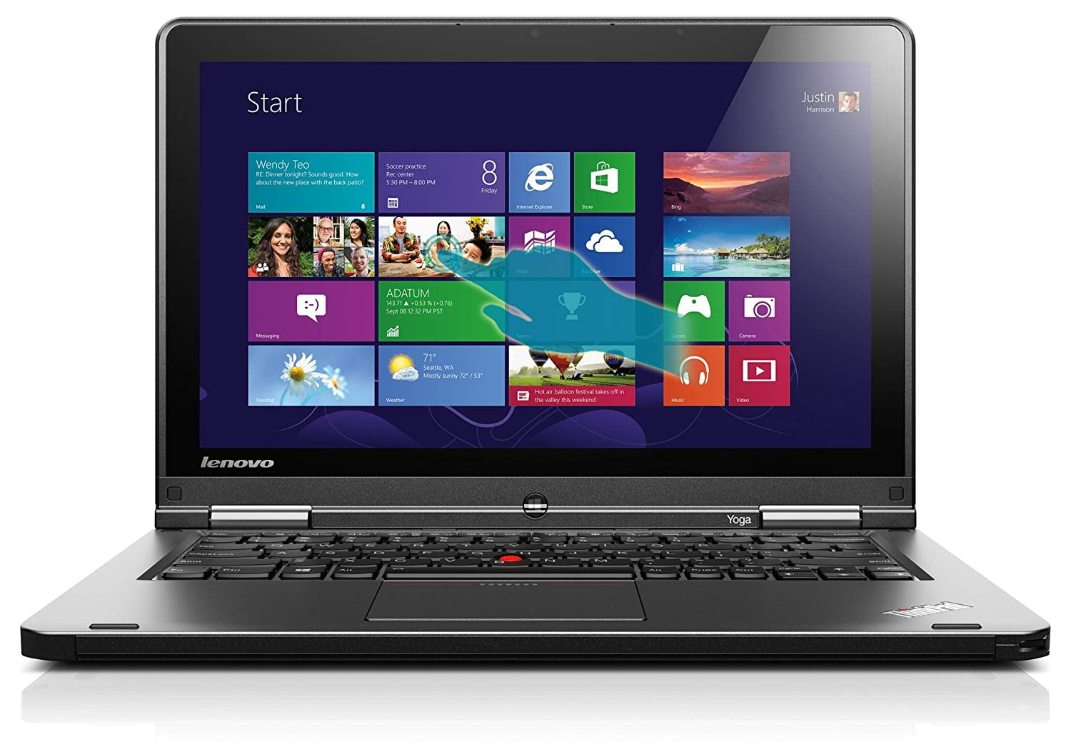 Lenovo Thinkpad Yoga 20C0 12.5" Laptop Intel Core i5 1.90 GHz 8GB Ram ...