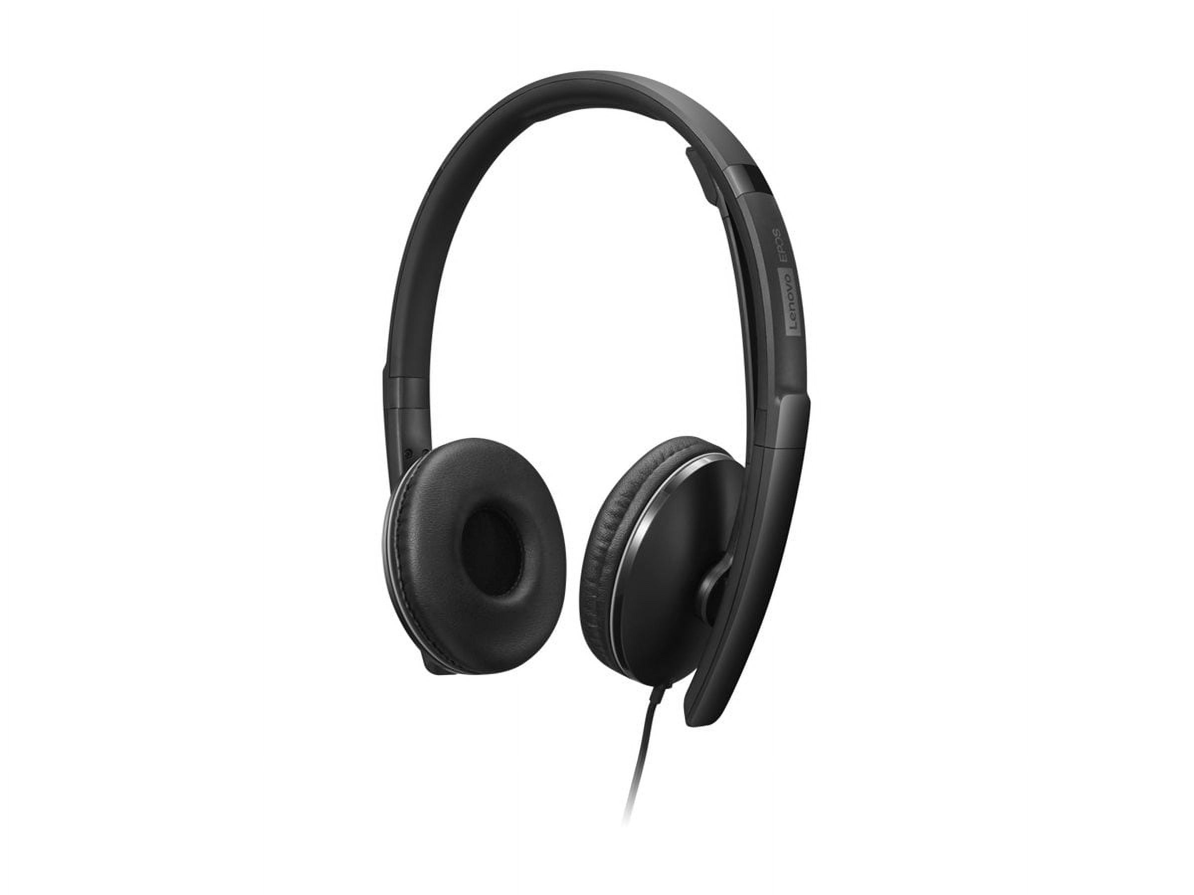 Lenovo Gen 2 - Headset - on-ear - wired - USB-A - black - Walmart.com