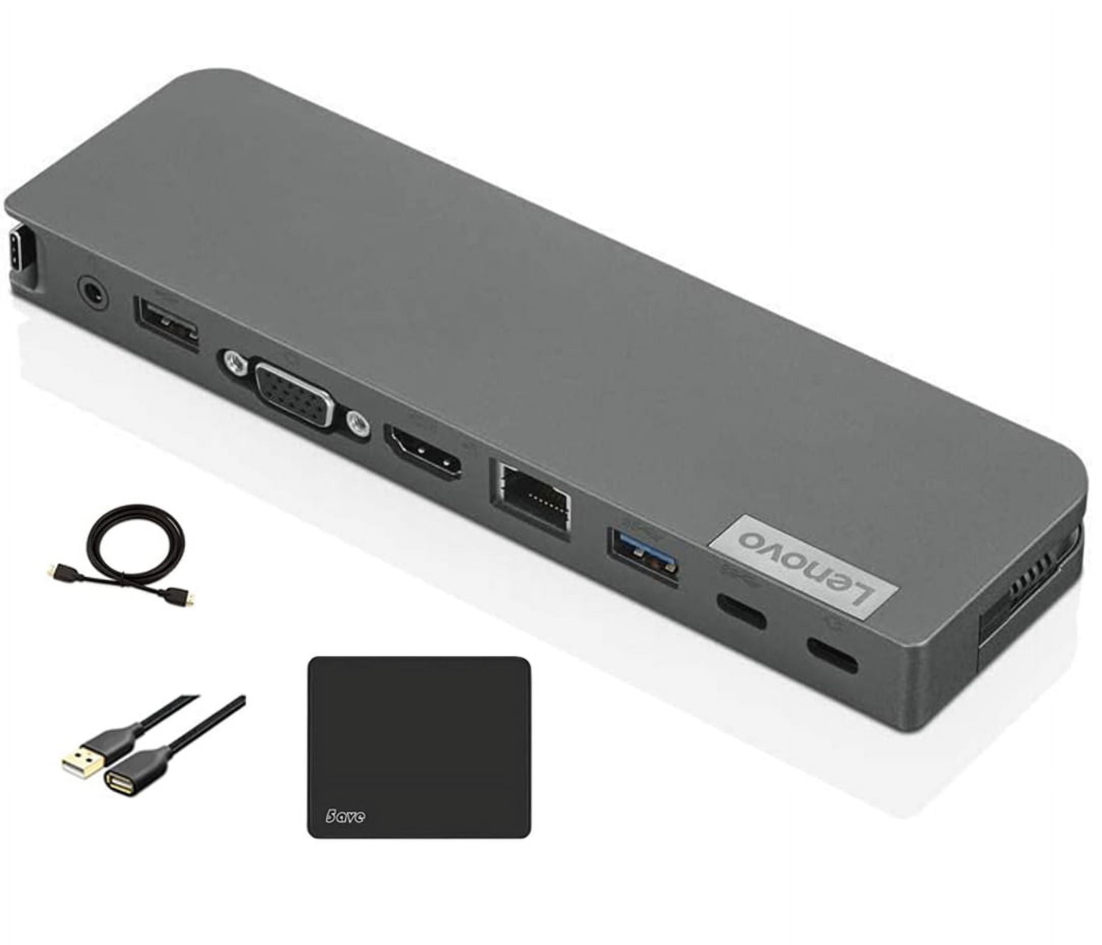 Lenovo USB-C Mini Docking Station For Notebook, 40AU0065US Iron Gray ...