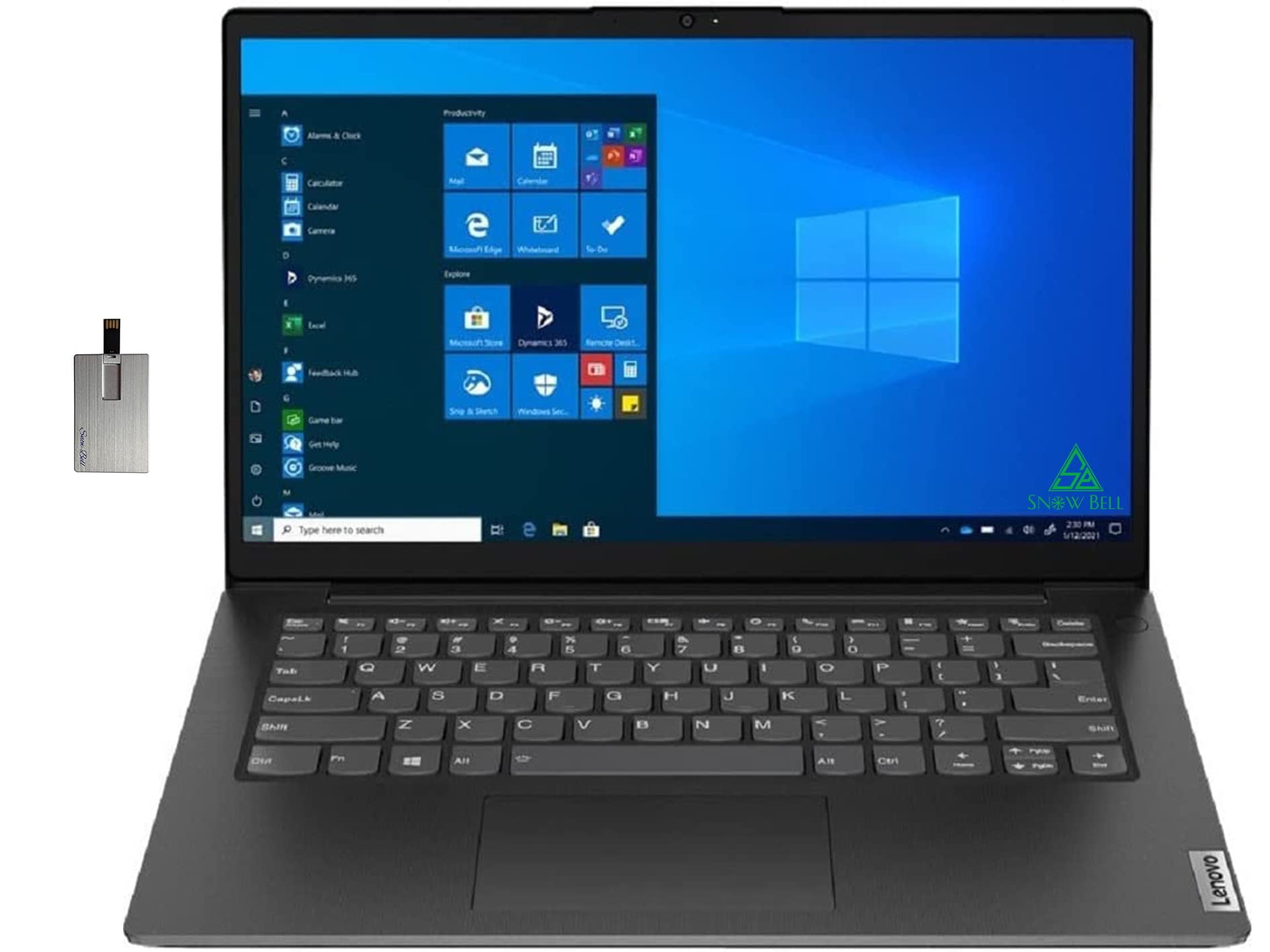 Lenovo V14 G2 14" FHD Business Laptop, AMD Ryzen 5 5500U, 12GB RAM ...