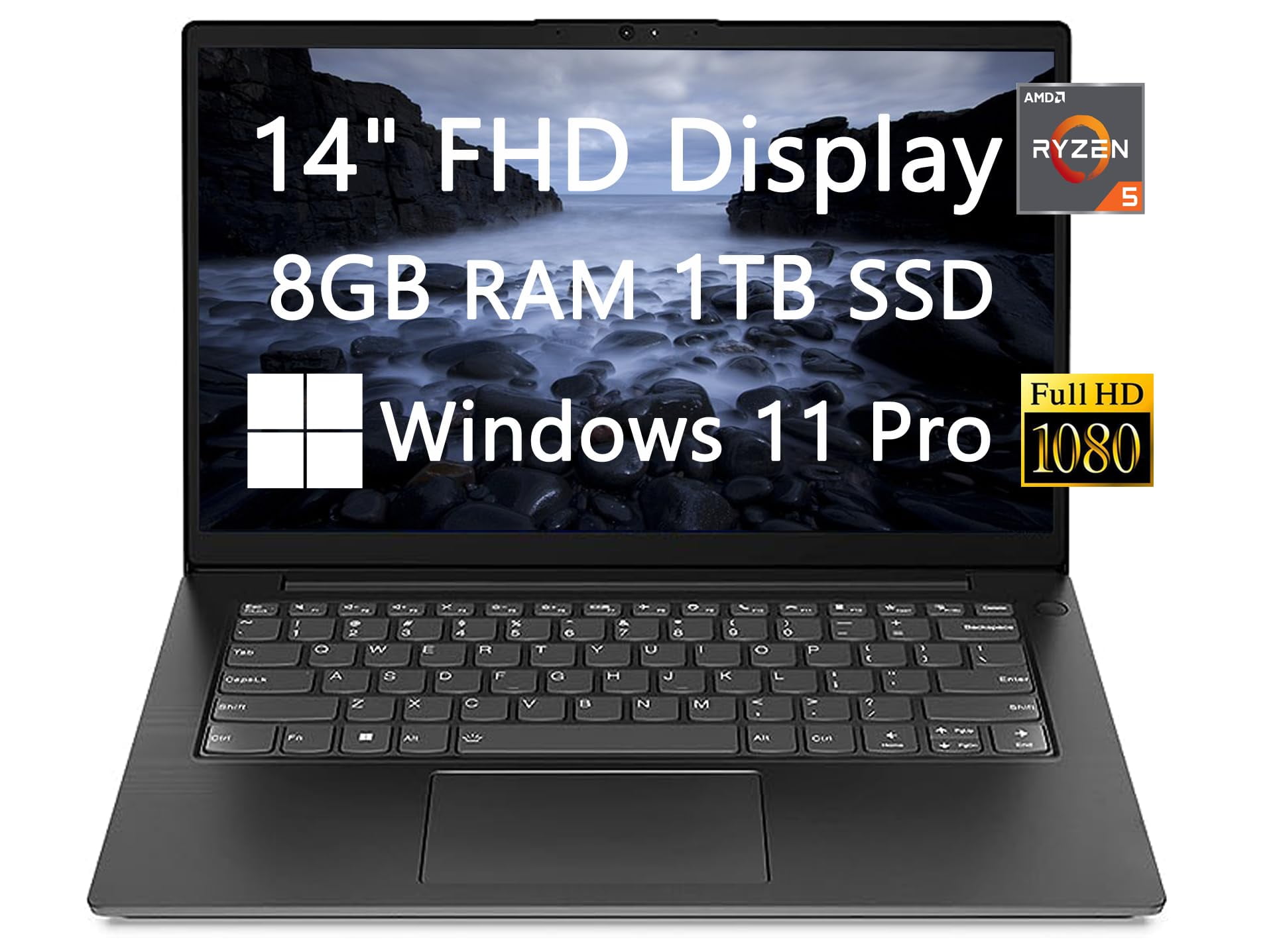 Lenovo V14 G4 14 inch FHD Laptop for College Student & Business, AMD ...