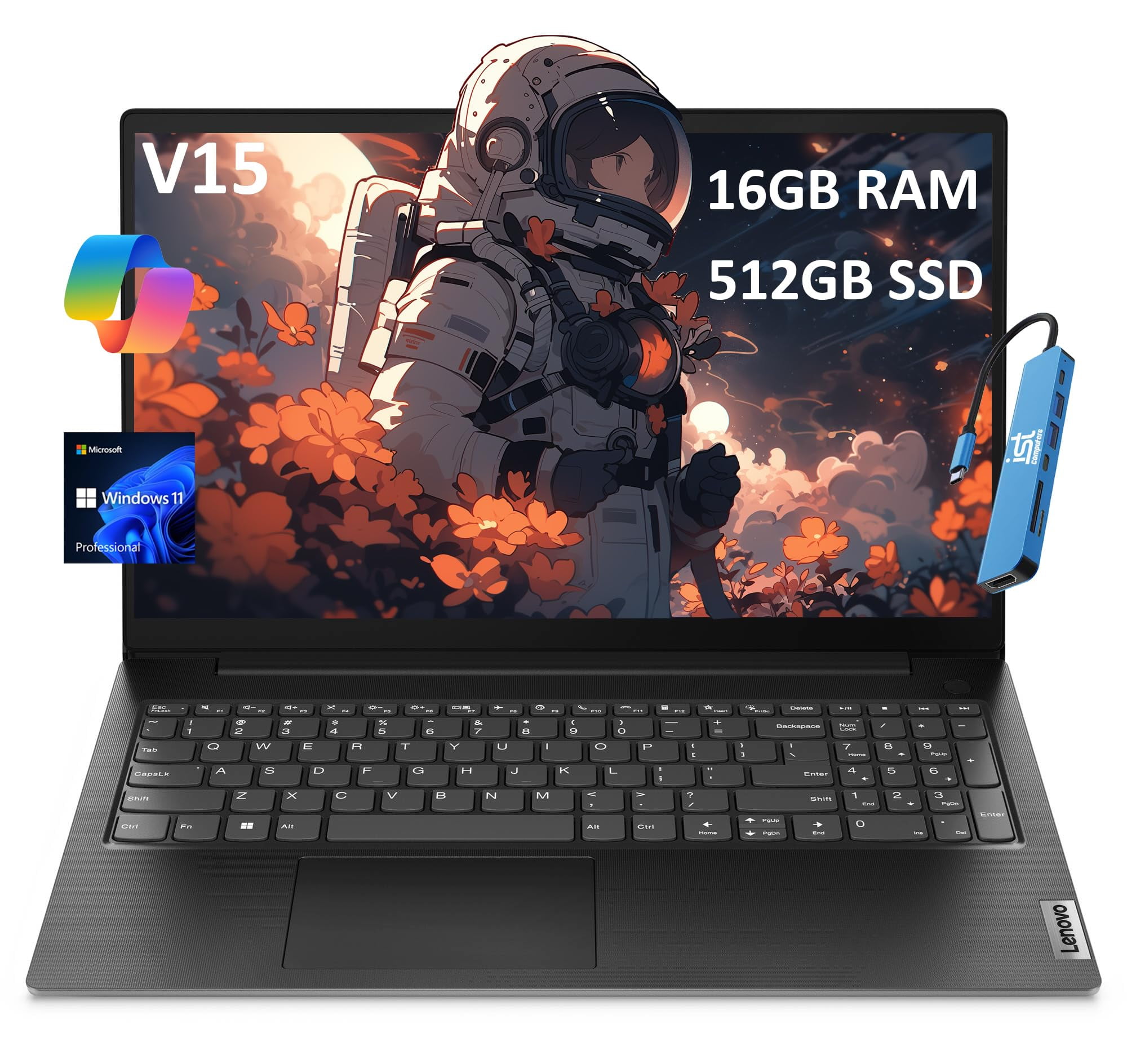 Lenovo V15 Gen 4 (15.6" FHD Anti-Glare, 13th Intel Core i5-13420H (Beat i7-1255U), 16GB RAM ...