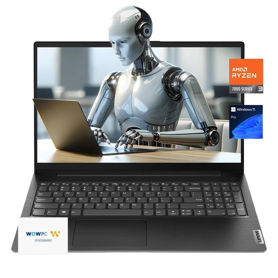 Lenovo V15 Gen 4 Laptop, 15.6 inch FHD Display, AMD Ryzen 3 7320U ...