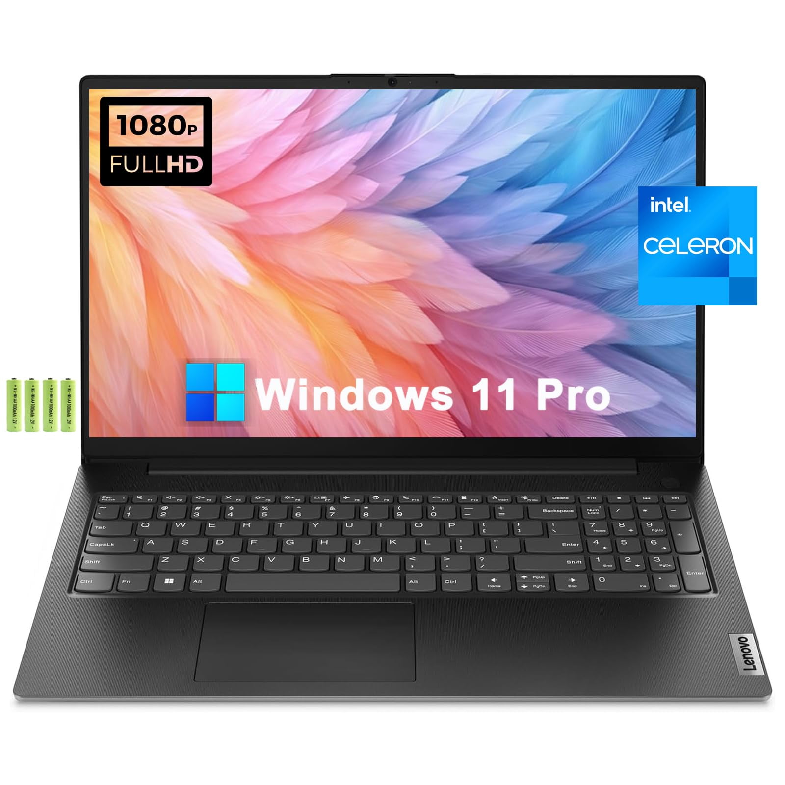 Lenovo V15 Gen2 15.6" FHD Business & Home Laptop, Intel Celeron N4500 ...