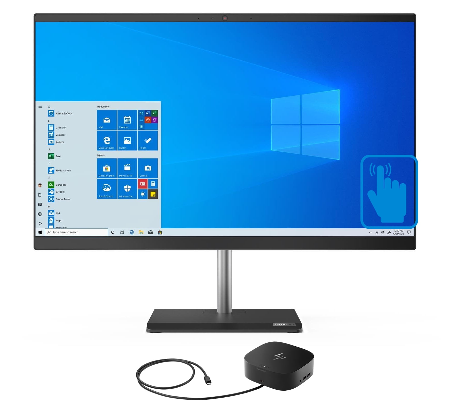 Lenovo V50A-24IMB Business All-in-One (Intel i3-10100T 4-Core, 23.8in ...