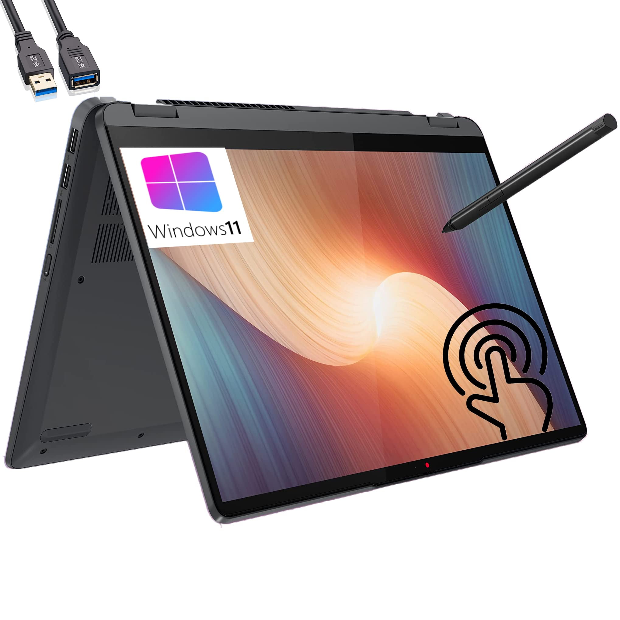 Lenovo [Windows 11] Flex 5 14" 2-in-1 FHD Touchscreen Laptop, AMD Octa ...