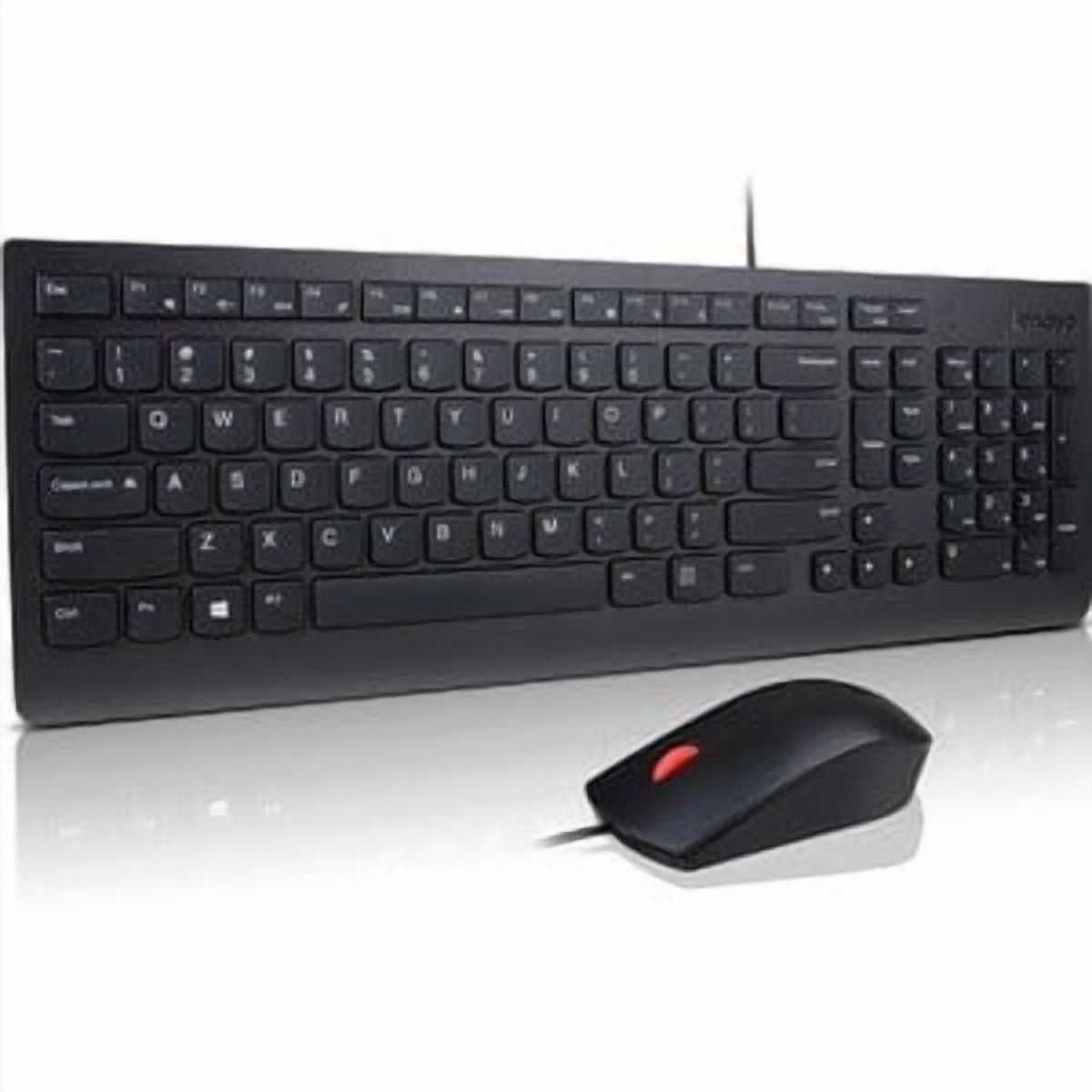 Lenovo Ergonomic Computer Keyboard & Mouse Combo with Quiet Keys ...