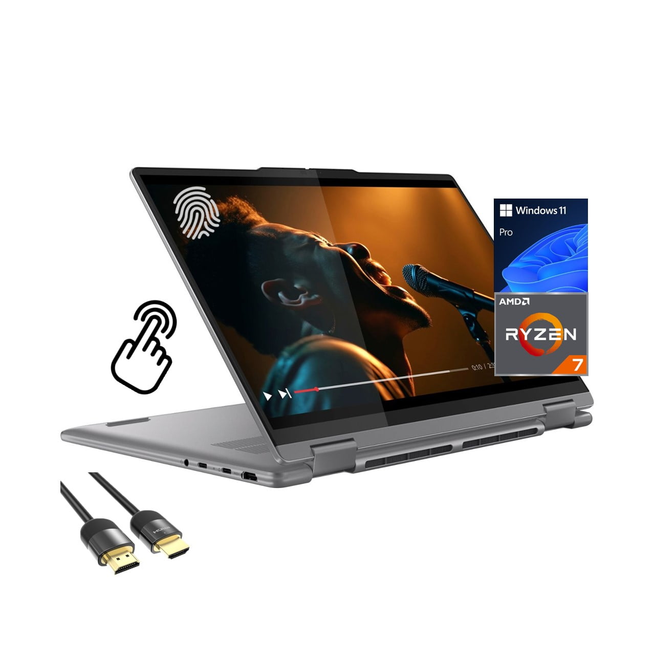 Lenovo Yoga 7 2-in-1 Laptop, 14" WUXGA TouchScreen Display, AMD Ryzen 7 ...