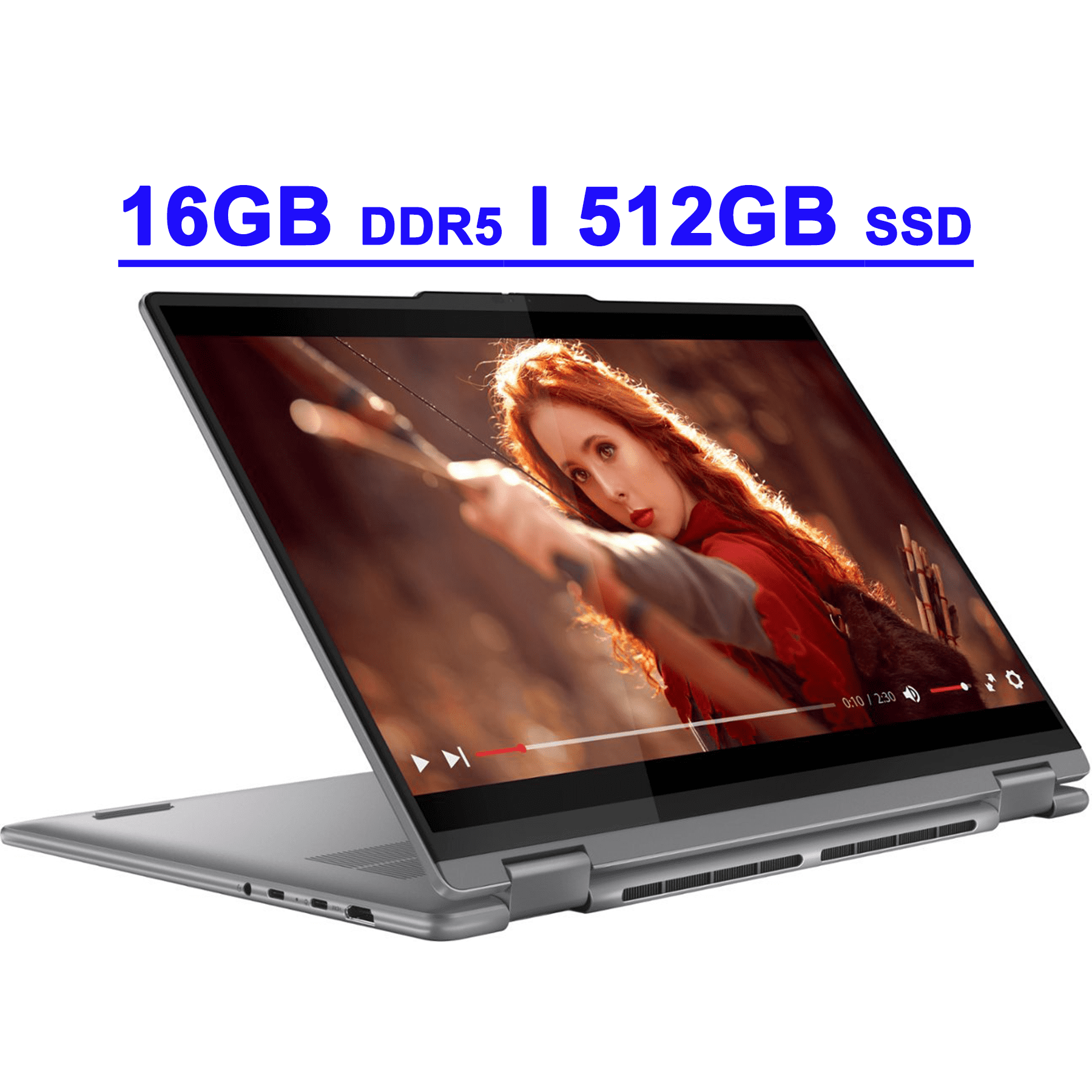 Lenovo Yoga 7 Premium 2-in-1 AI PC Laptop 16" FHD+ IPS Touch AMD Zen4 8 ...