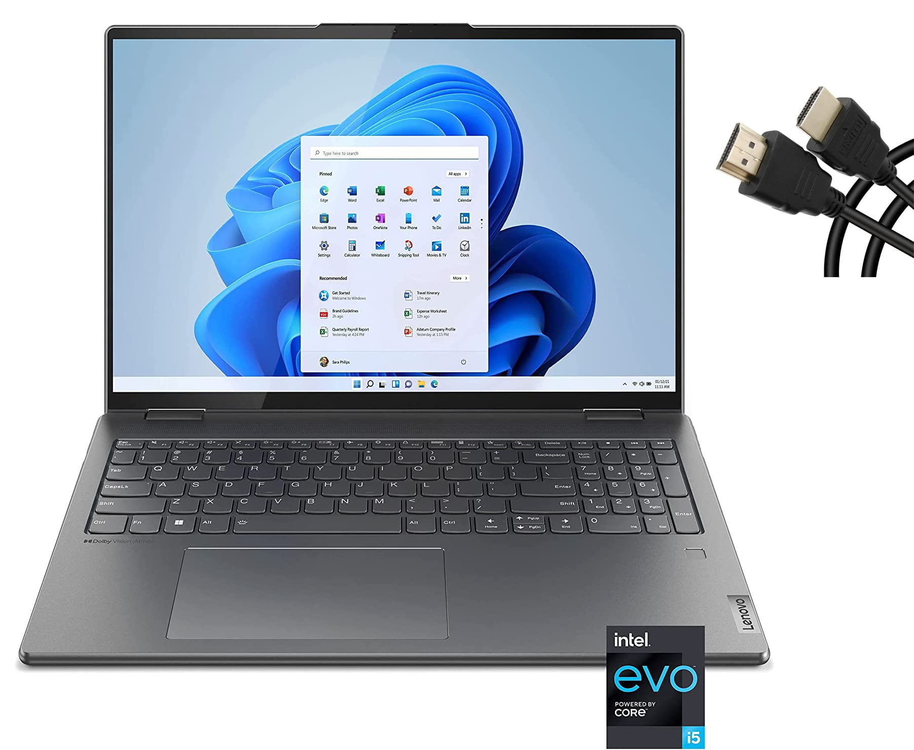 Lenovo Yoga 7i 16 inch 2.5K Touchscreen (2560 x 1600) 2-in-1 ...