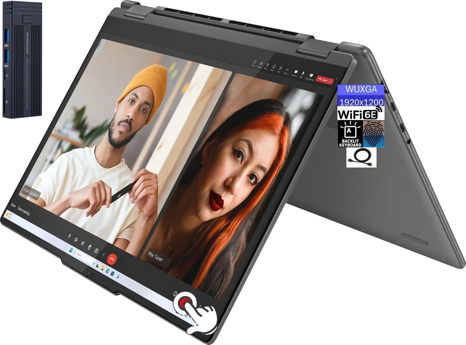 Lenovo Yoga 7i 2-in-1 16" 2K WUXGA Touchscreen Laptop, Intel Core Ultra ...