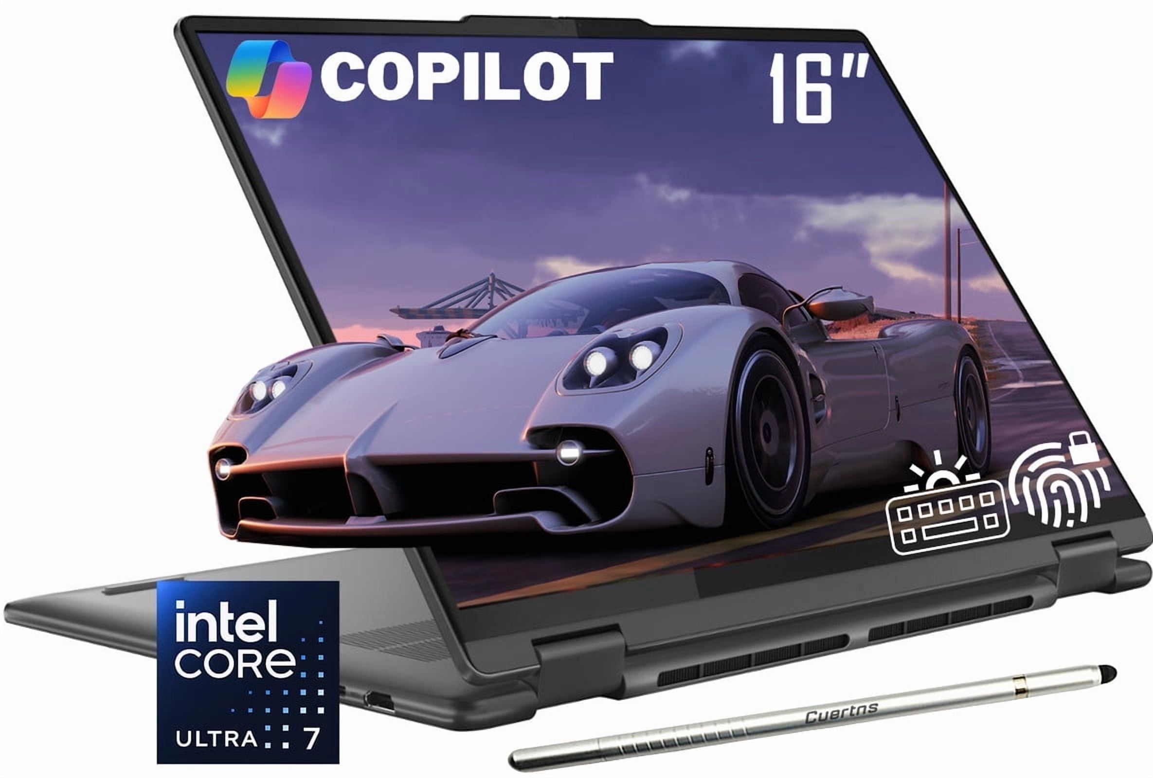 Lenovo Yoga 7i 2-in-1 AI Laptop, 16" 2K LCD Touchscreen, Intel Core ...