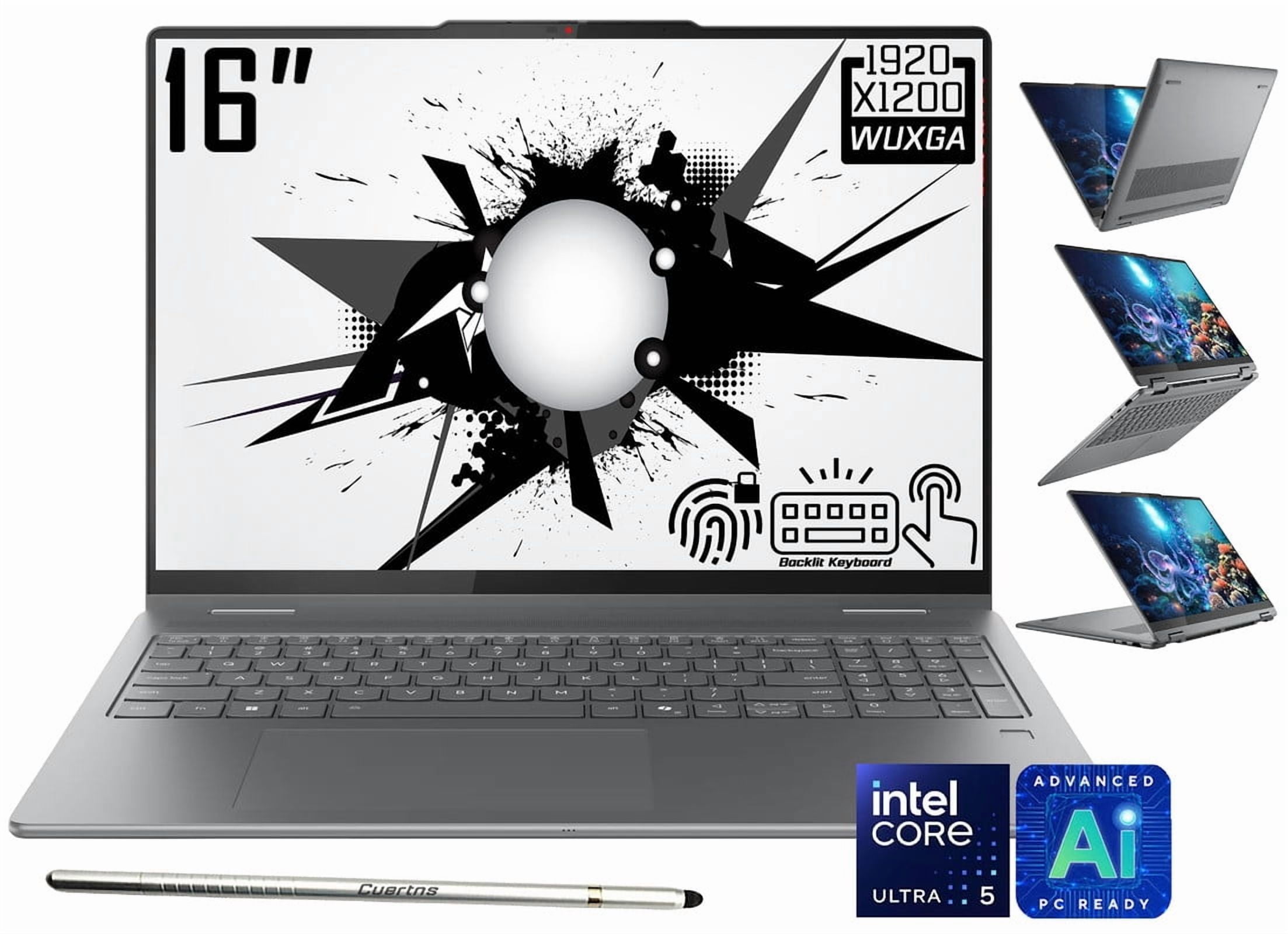 Lenovo Yoga 7i 2-in-1 Copilot+ AI Laptop, 16" 2K LCD IPS Touchscreen ...