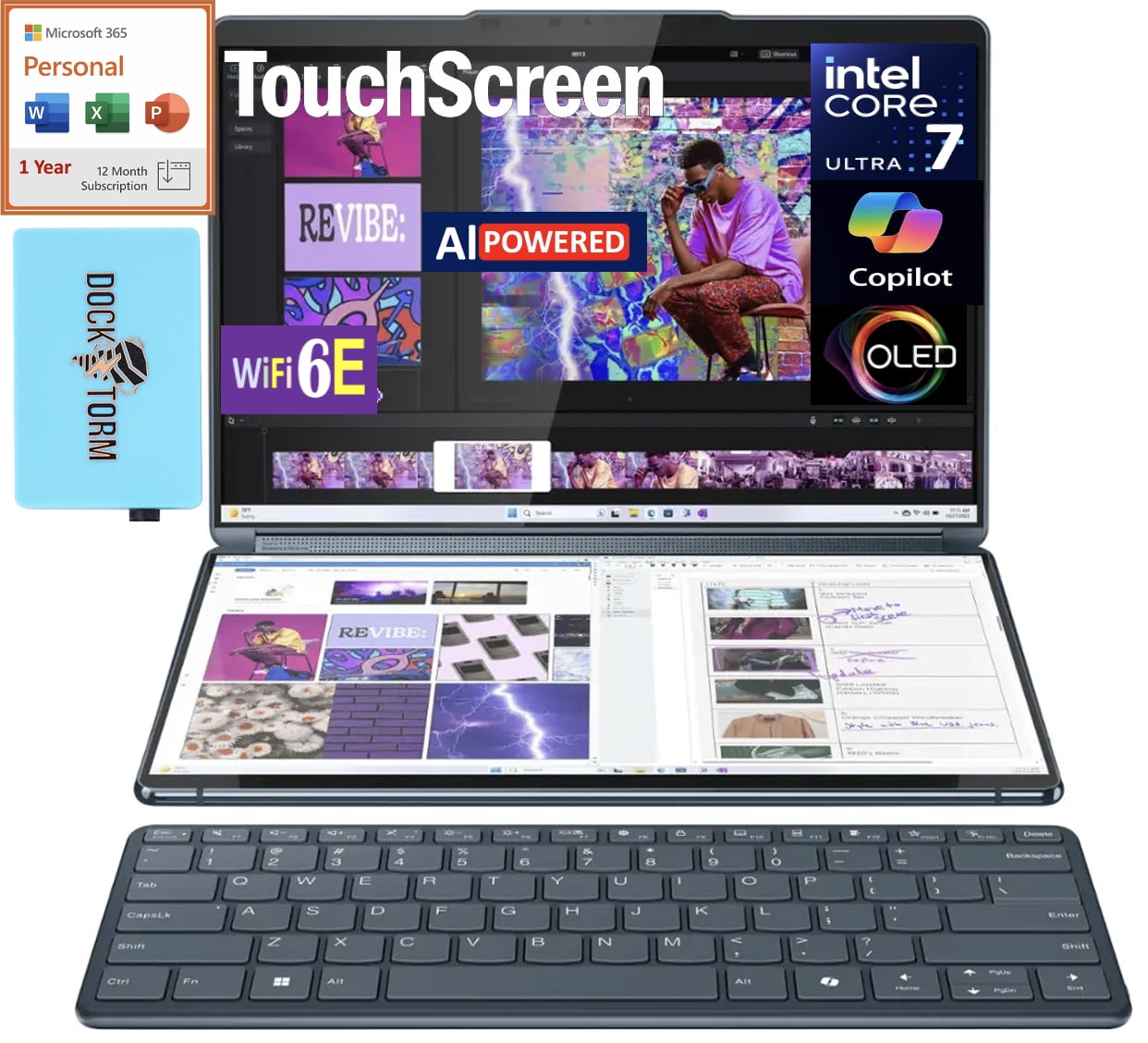 Lenovo Yoga Book 9i 2-in-1 AI PC 2-in-1 Laptop 13.3in Touchscreen OLED ...