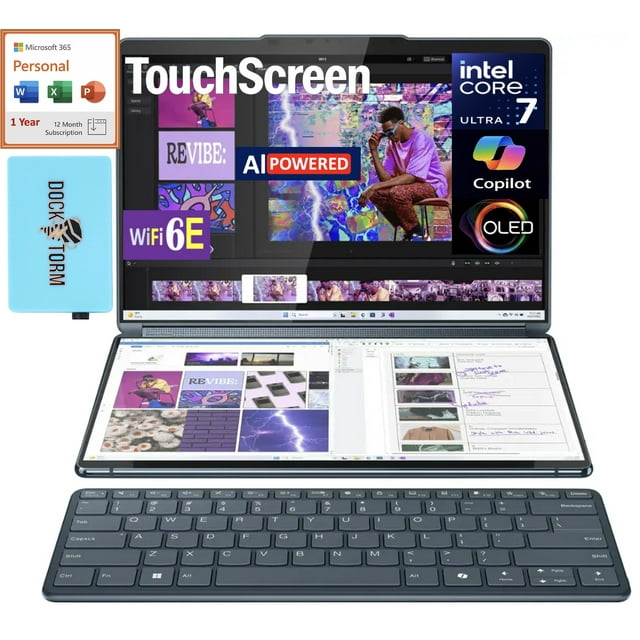 Lenovo Yoga Book 9i 2-in-1 AI PC 2-in-1 Laptop 13.3in Touchscreen OLED ...