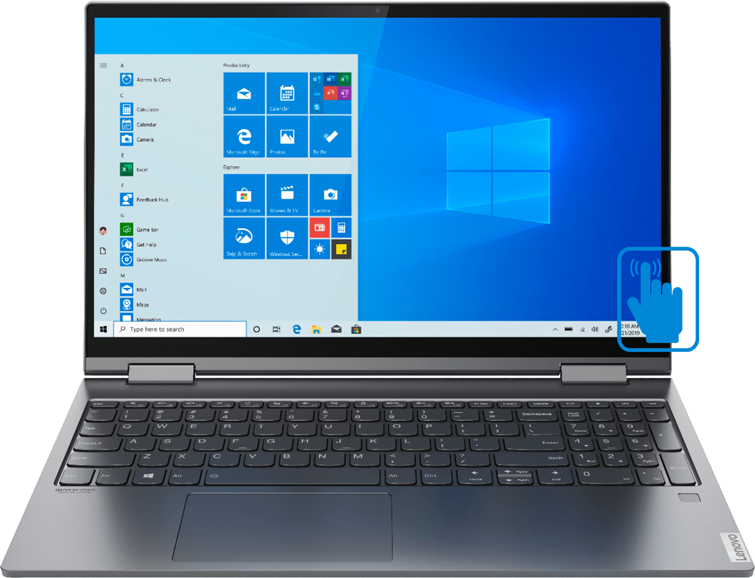 Lenovo Yoga C740-15IML Home and Business Laptop (Intel i5-10210U 4-Core, 12GB RAM, 256GB SSD, 15 ...