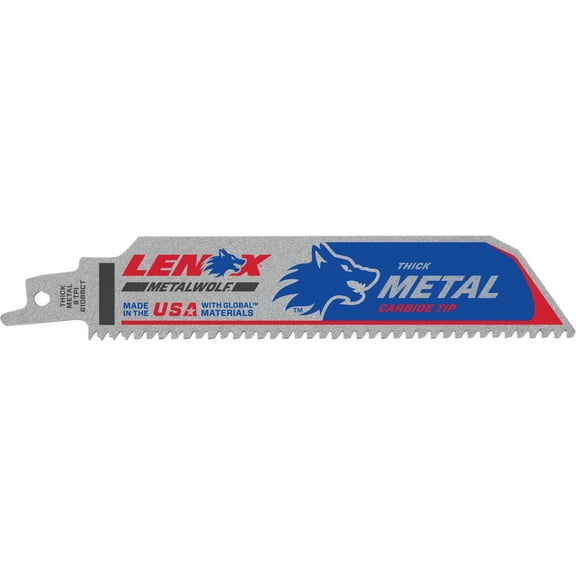 Lenox 6 in. Bi-Metal Reciprocating Saw Blade 10 TPI 1 pk - Walmart.com