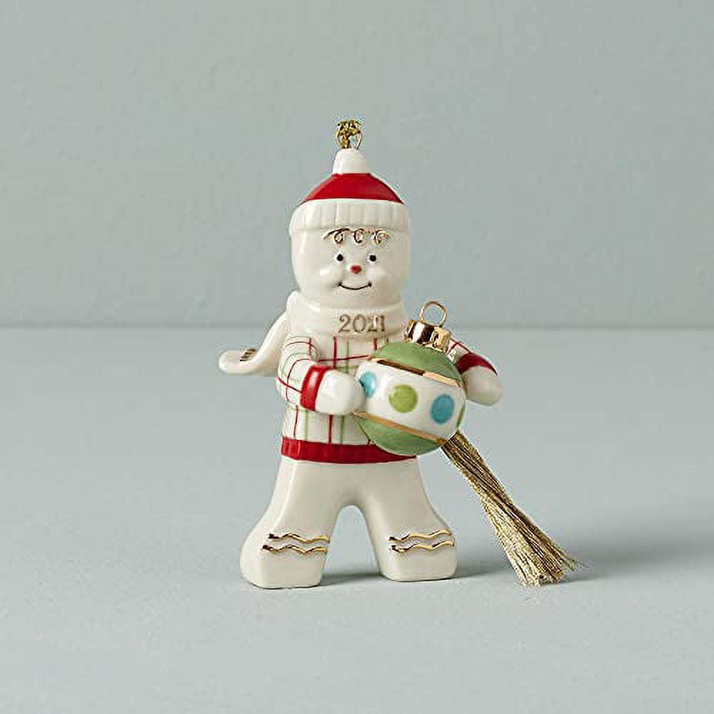 Lenox 2021 Trimming The Tree Gingerbread Ornament, 0.30 LB, Ivory ...