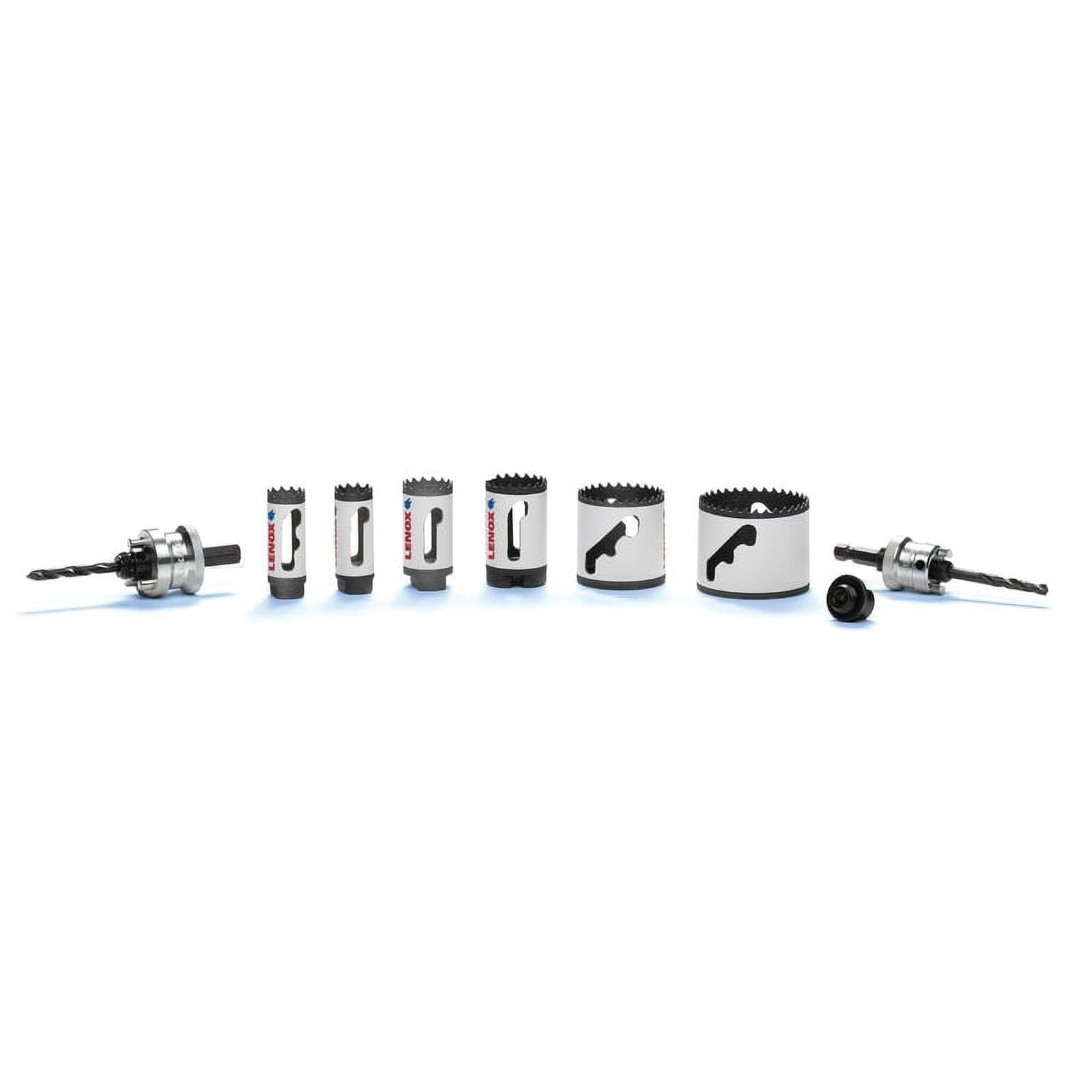 Lenox 30860C600P Bi-Metal Plumber Medium Hole Saw Kit, 10 Pieces, 1-7/8 ...