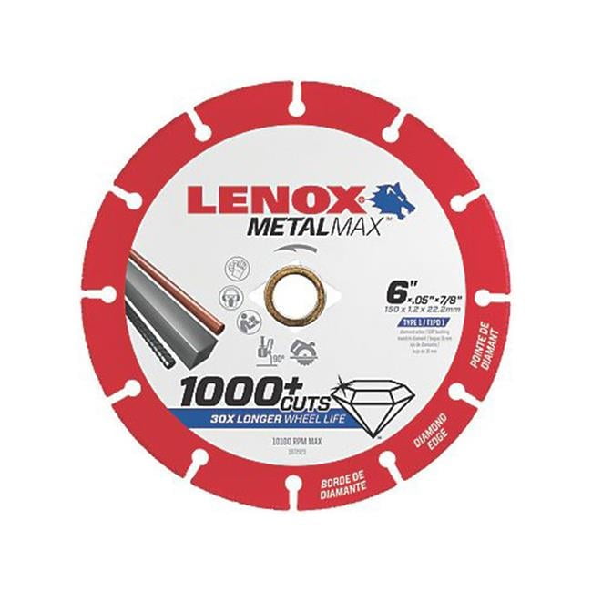 Lenox 433-1972923 6 x 0.87 in. Diamond Cutoff Wheel, Angle Grin - Walmart.com