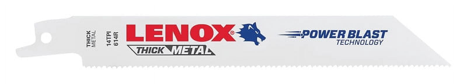 Lenox 6 in. Bi-Metal Reciprocating Saw Blade 14 TPI 25 pk - Walmart.com