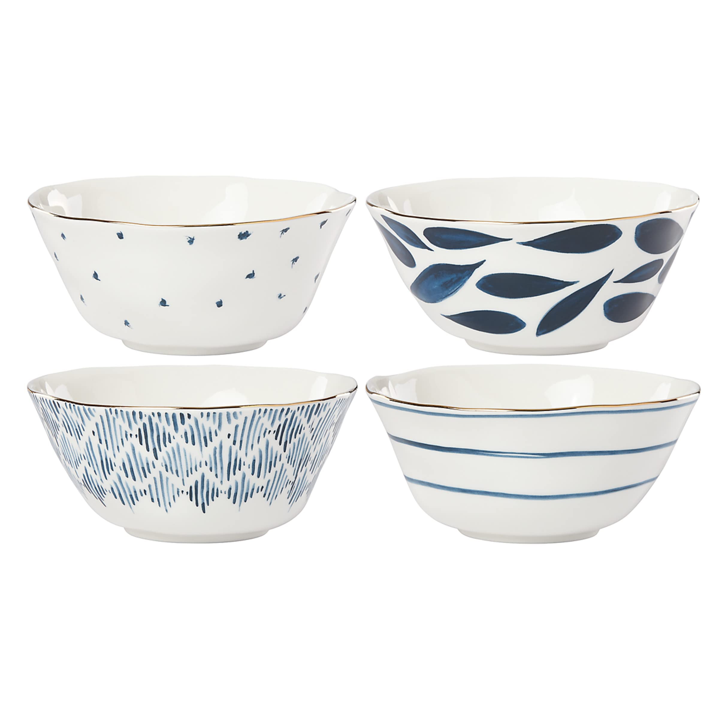 Lenox Blue Bay 4-Piece All Purpose Bowl Set, 3.60 LB - Walmart.com