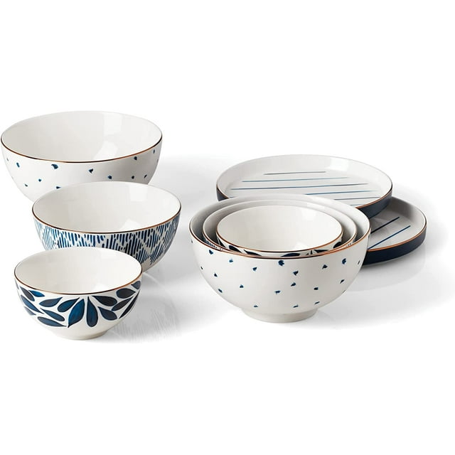 Lenox Blue Bay Luna Nesting Dinnerware Set, 8-Piece - Walmart.com