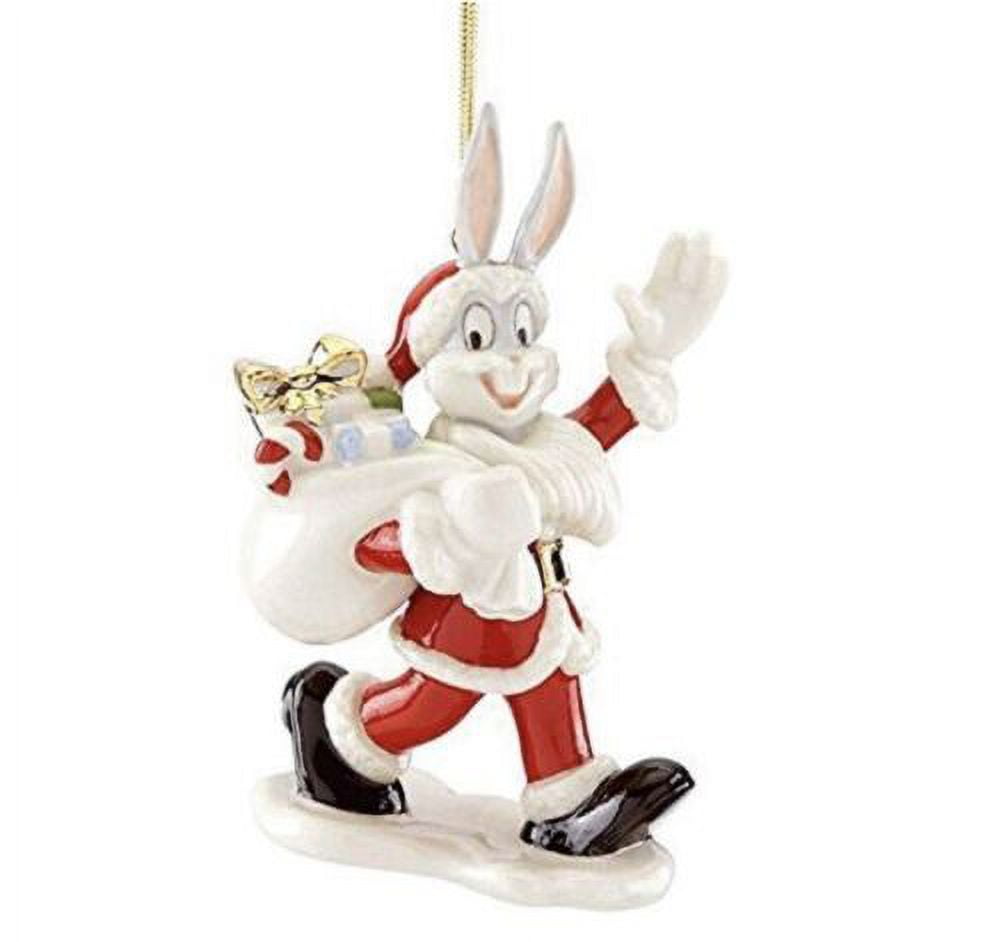 Lenox Bugs Bunny Santa Figurine Ornament Looney Tunes Rabbit Christmas ...