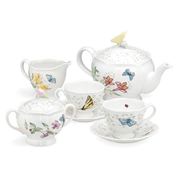 Lenox Butterfly Meadow® 9-piece Tea Set - Walmart Business Supplies