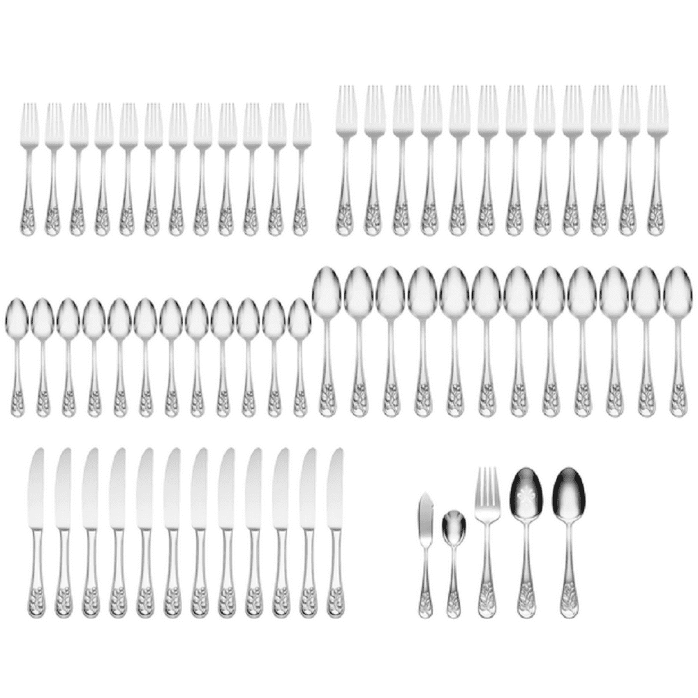 Lenox Chestnut Ridge 65pc Stainless Flatware Set, Service for 12 ...