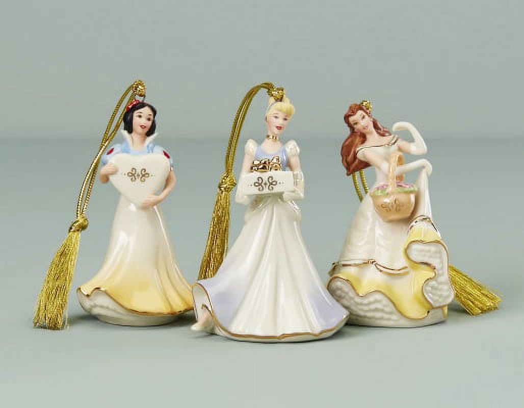 Lenox Disney Princess 3-Piece Mini Ornament Set, 0.60 LB, Multi ...