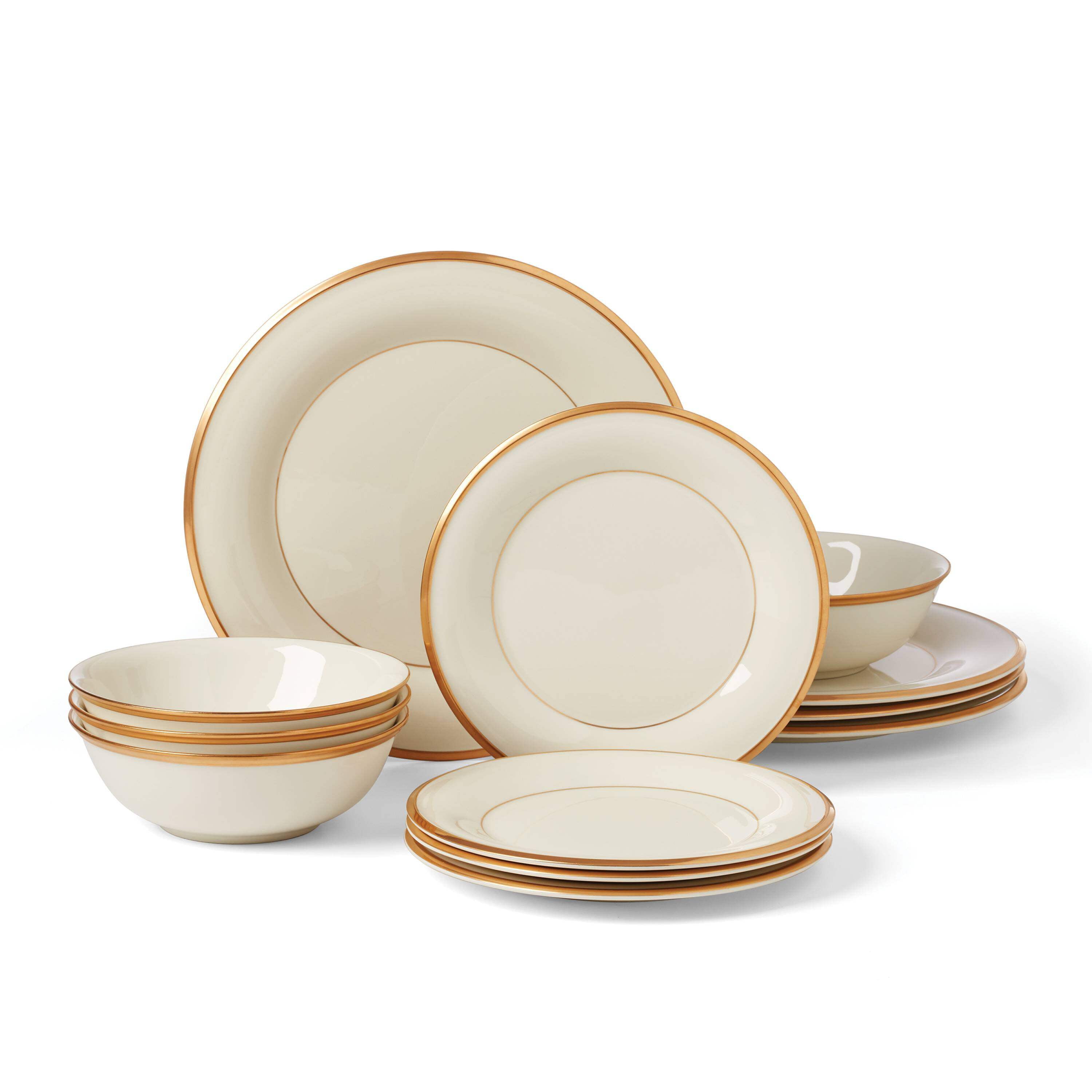 Lenox Eternal 12-Piece Dinnerware Set, Service for 4 - Walmart.com